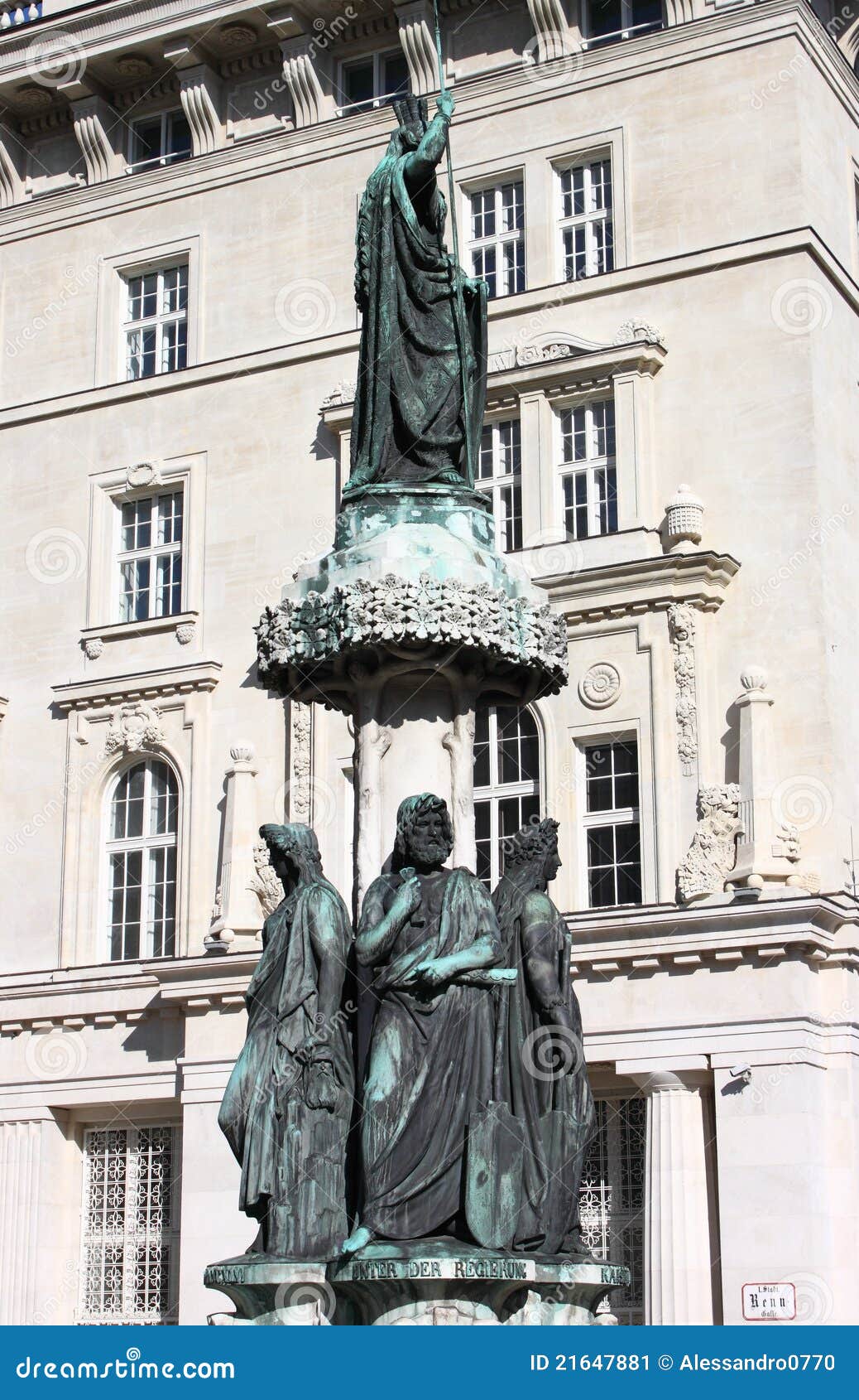 Austriabrunnen Fountain, Vienna Stock Image - Image of sculptures ...