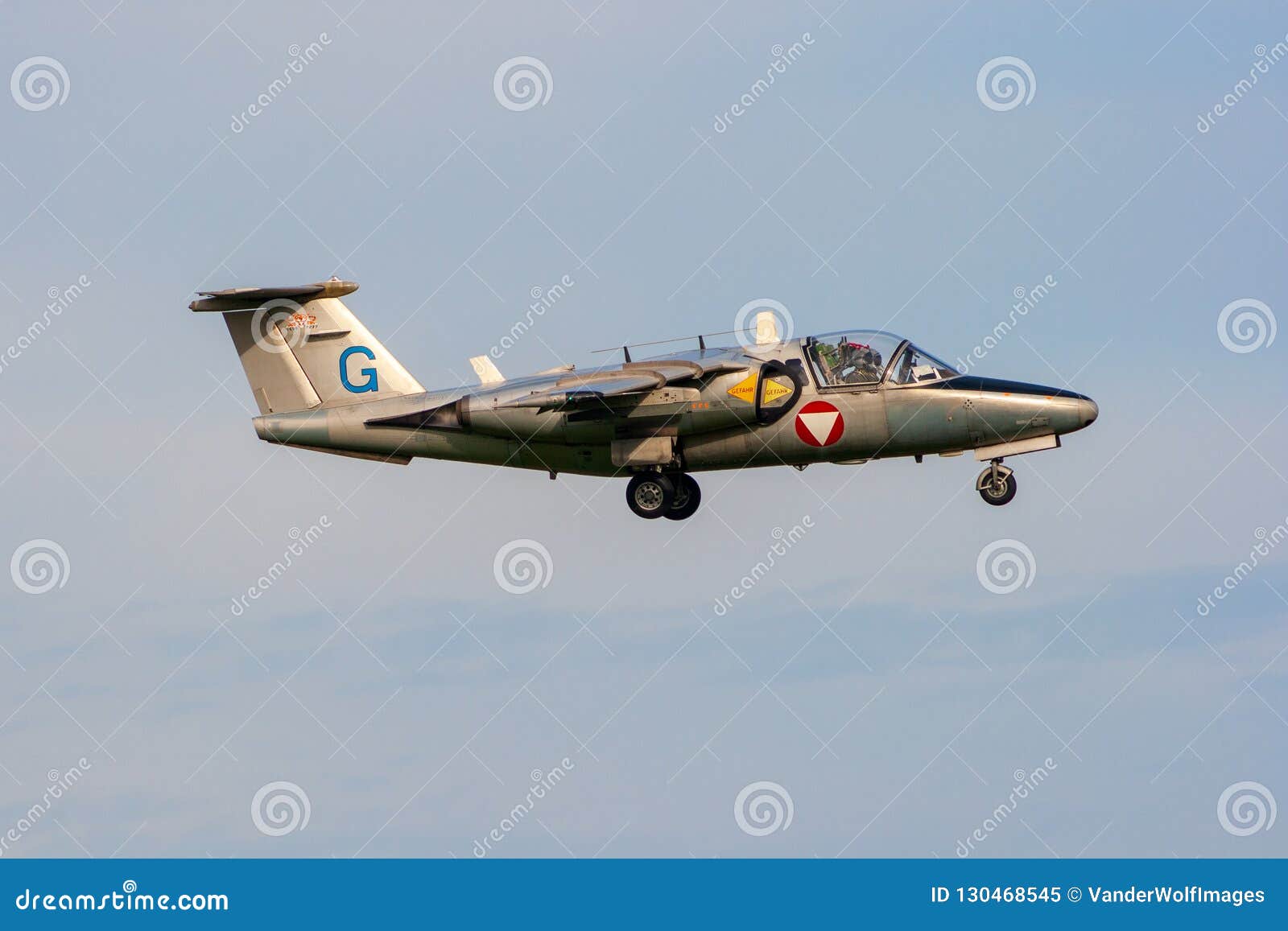 Austrian Air Force Saab 105 Training Jet Plane Editorial Image - Image ...