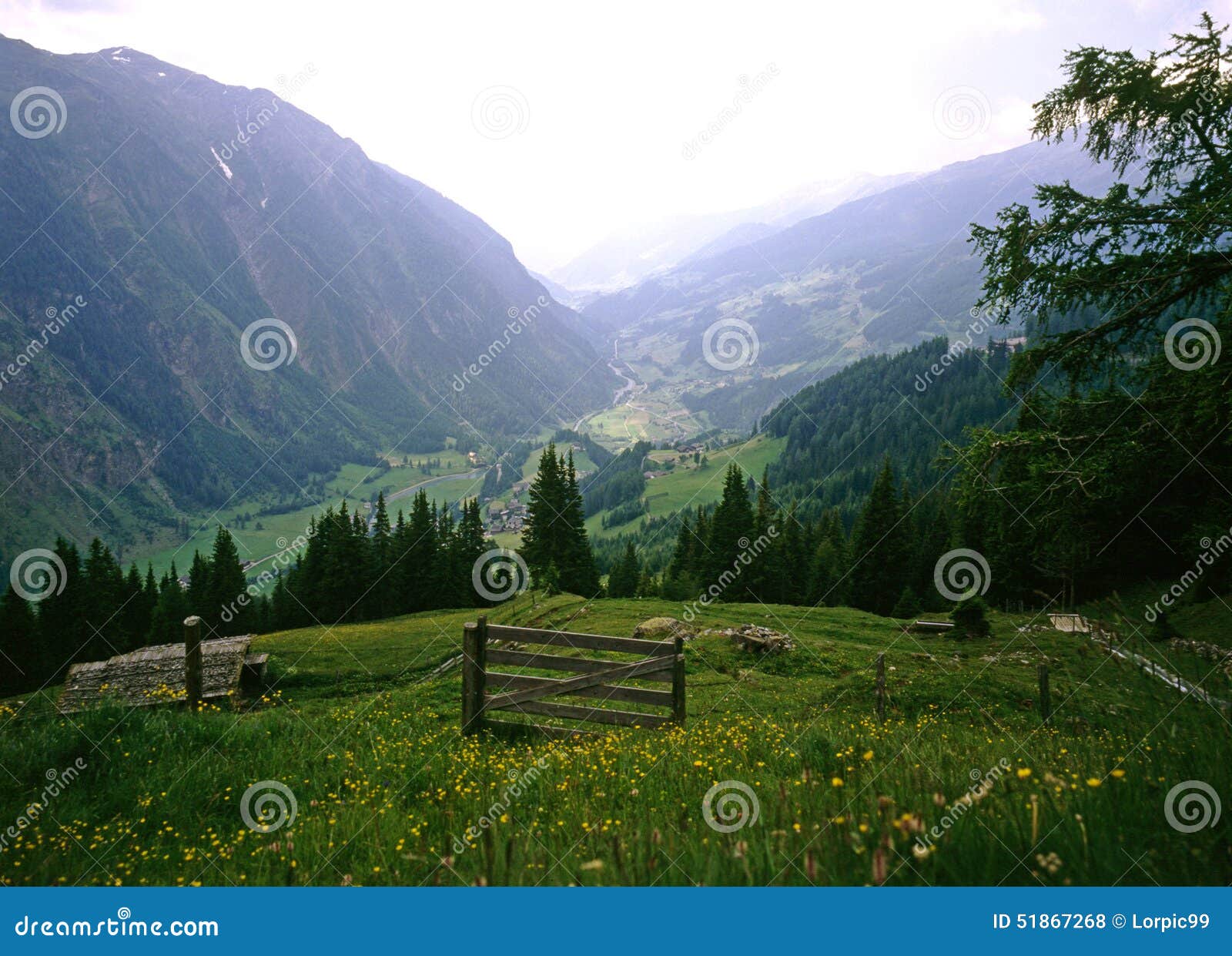 Austrian Alps stock photo. Image of austrian, valley - 51867268