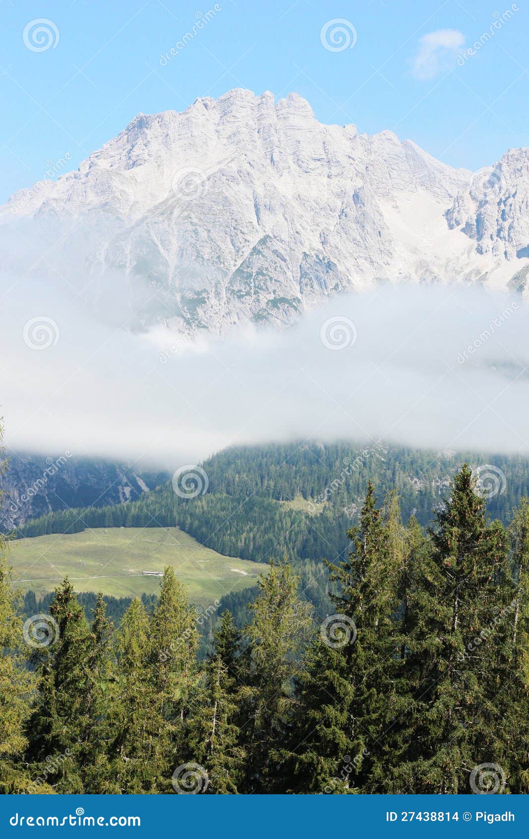 Austrian alps in summer stock photo. Image of snow, leogang - 27438814