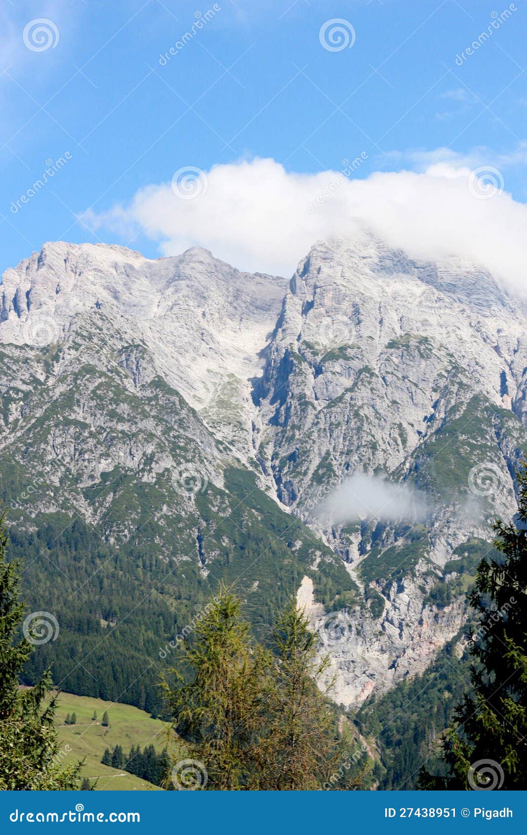 Austrian alps in summer stock image. Image of europe - 27438951