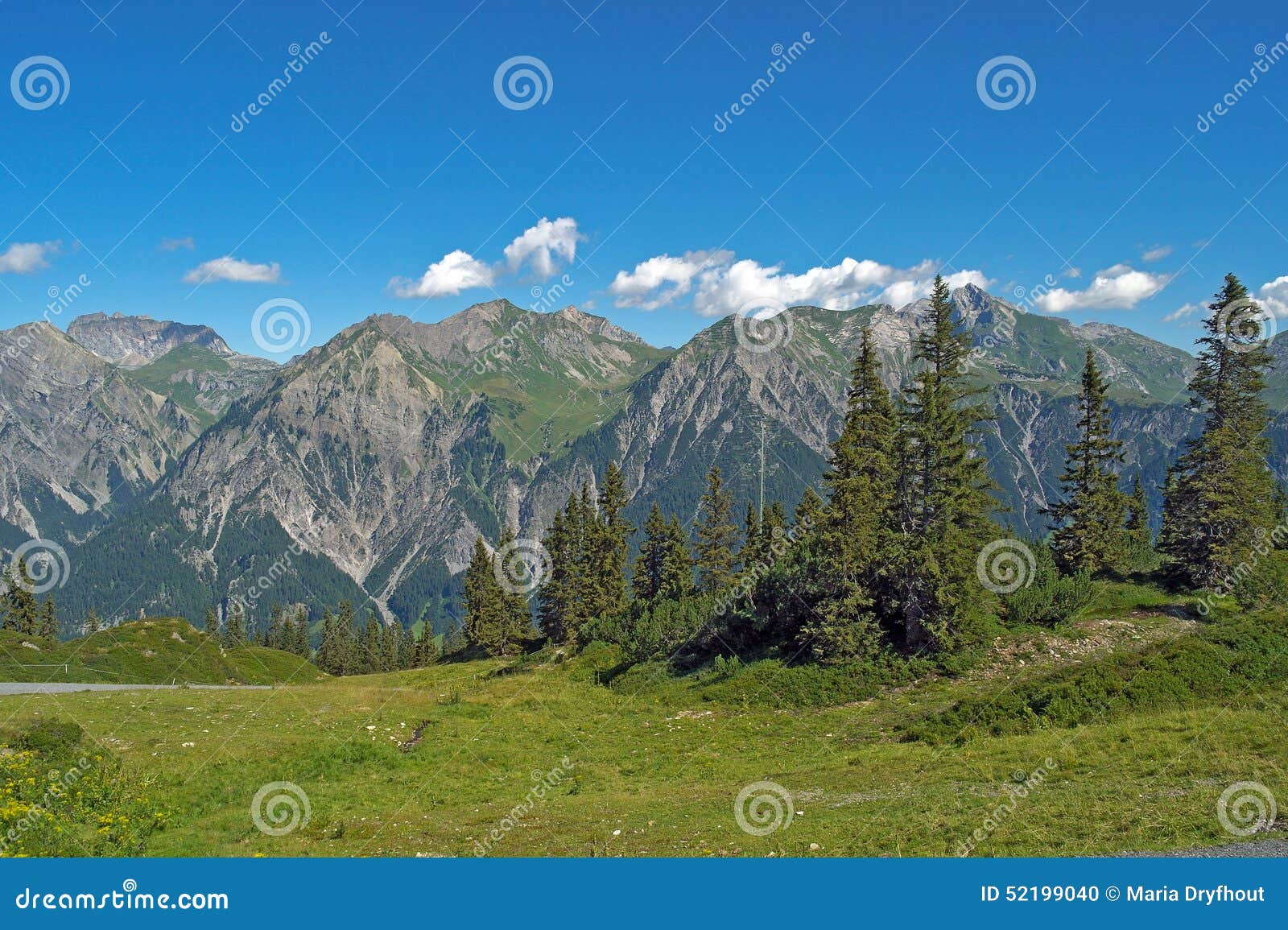 Austrian alps in summer stock photo. Image of austria - 52199040