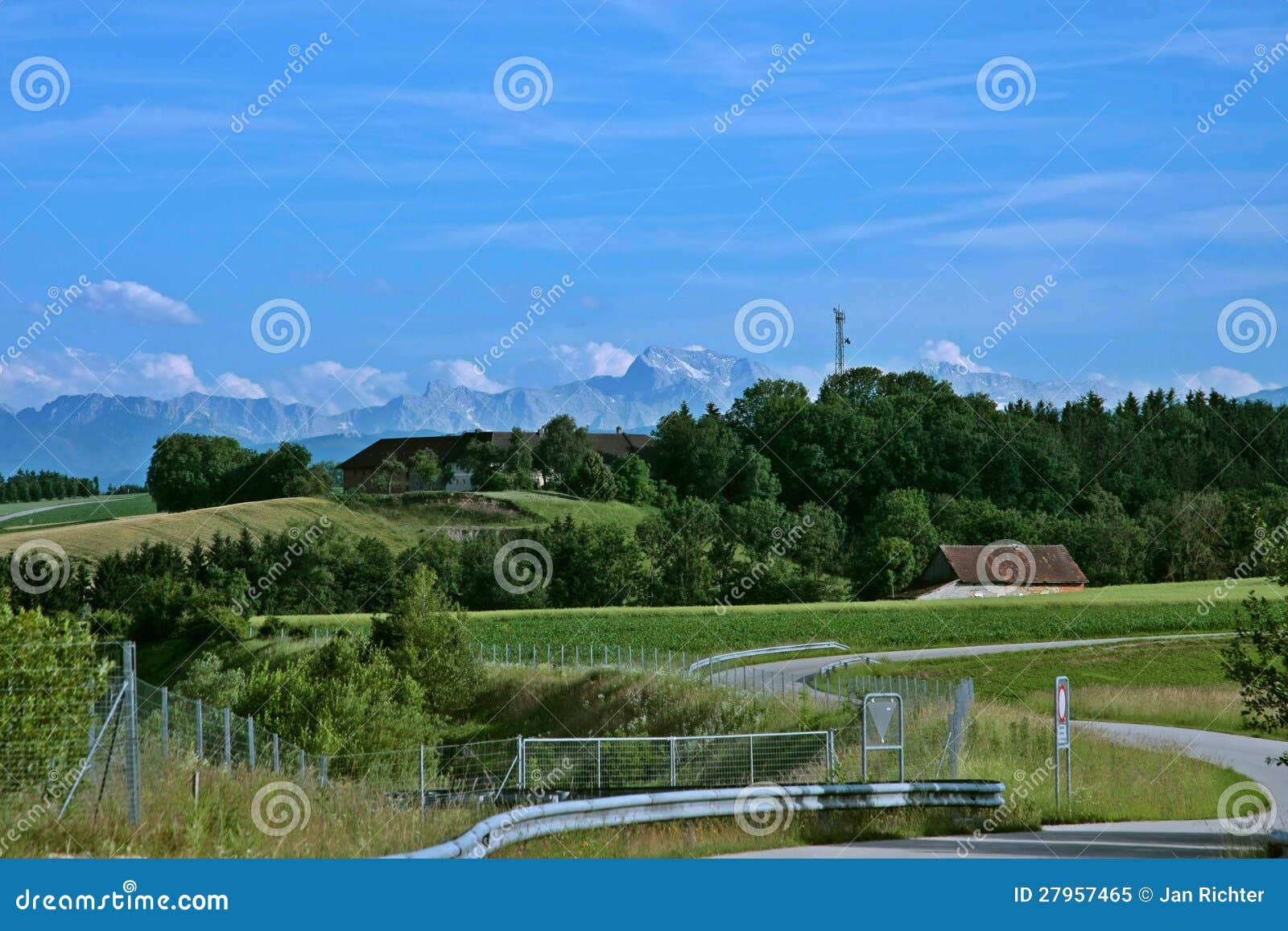 Austrian countryside stock image. Image of austria, blue - 27957465