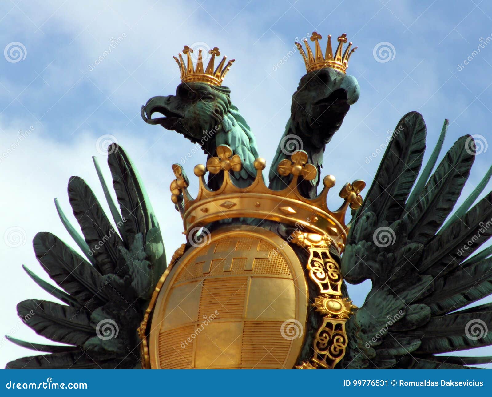 Austrian Double Headed Eagle in Vienna Editorial Photo - Image of ...