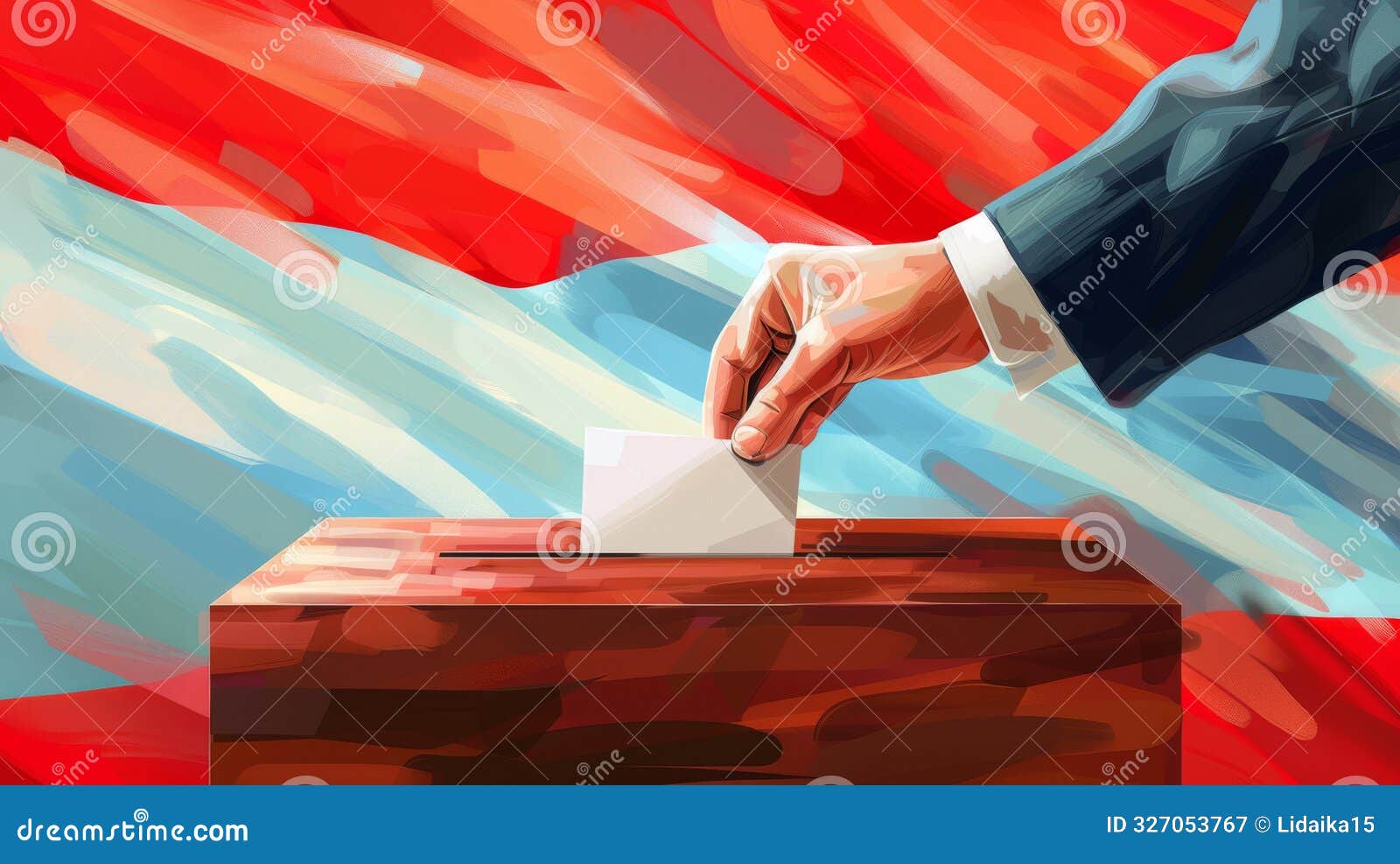 Austrian Election Campaign stock illustration. Illustration of ballot ...