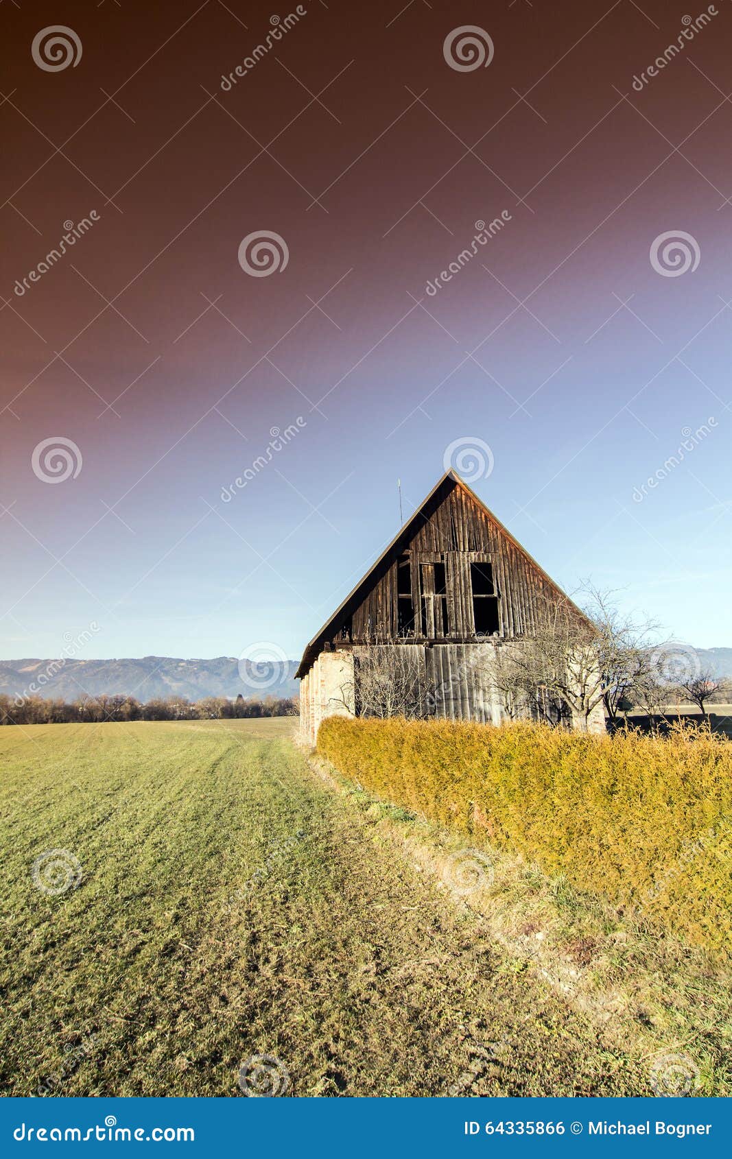 Austrian Farm House In The Mountains Royalty-Free Stock Photo ...