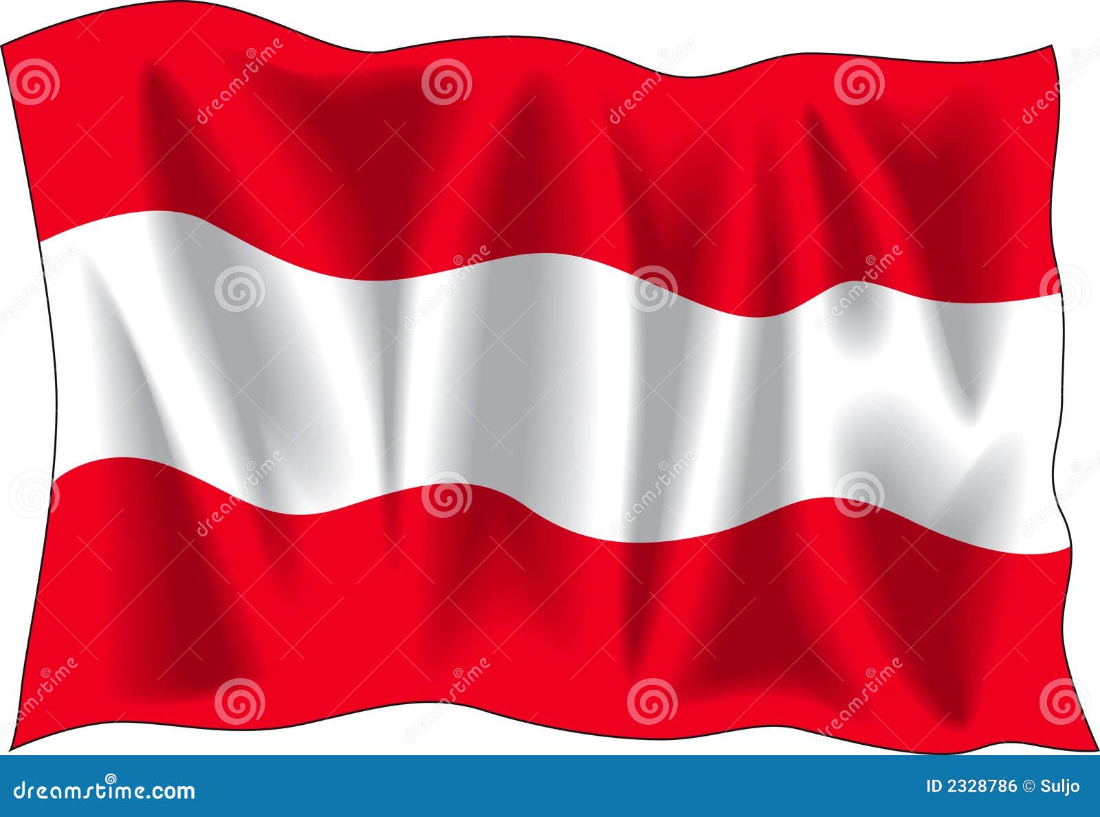 Austrian flag stock vector. Illustration of icon, clip - 2328786