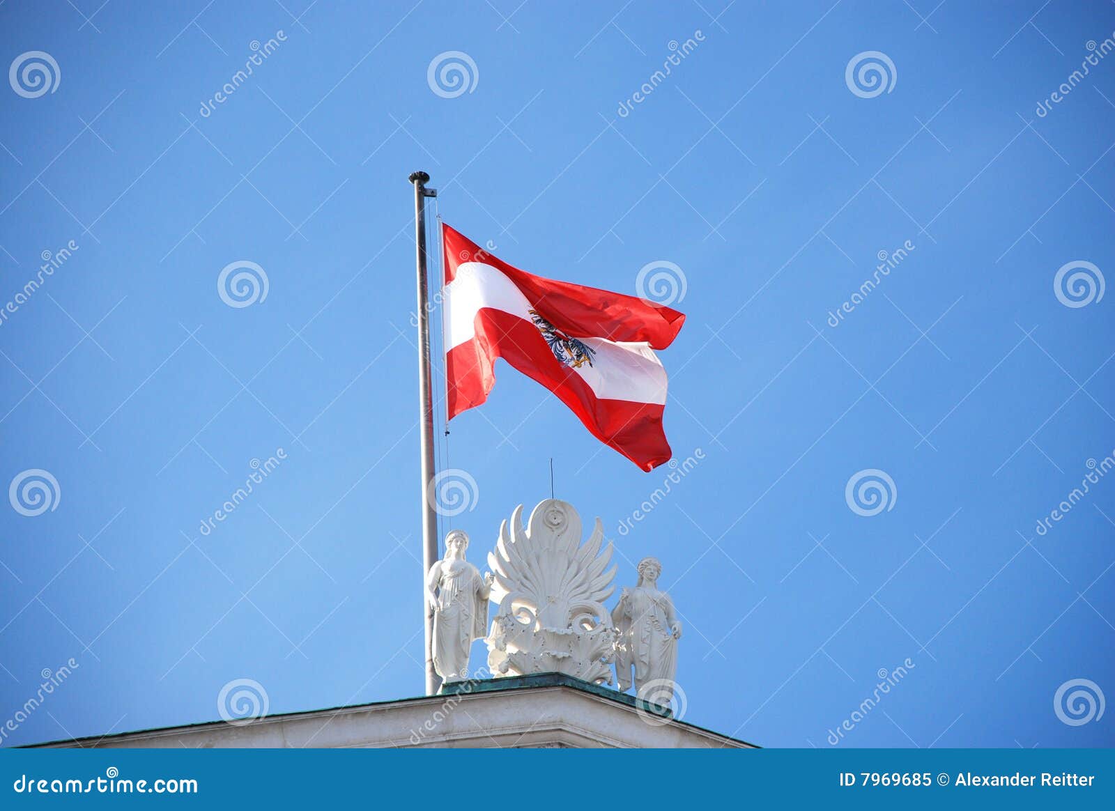 Austrian flag stock image. Image of austrian, waving, banner - 7969685