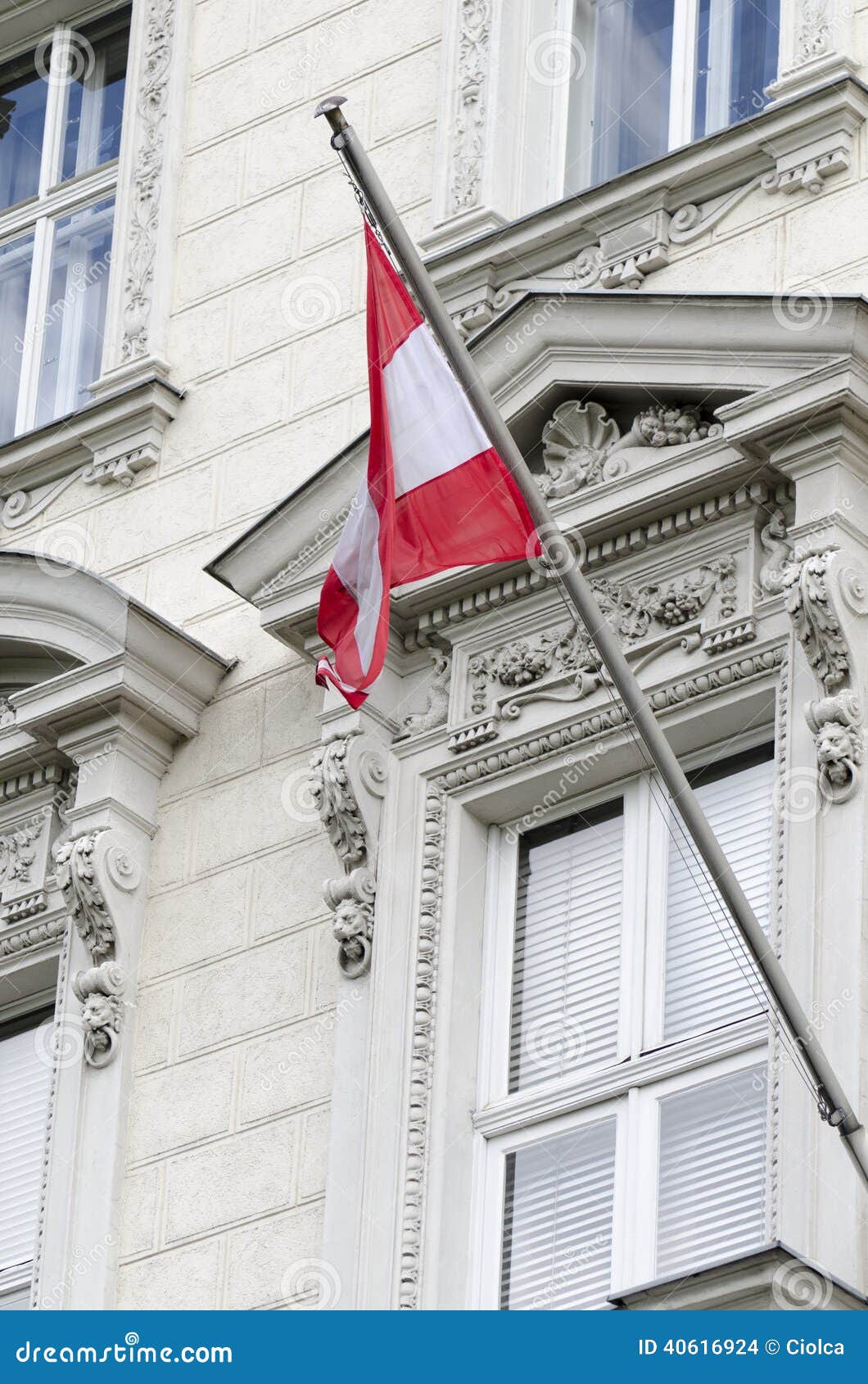 Austrian flag stock photo. Image of arms, moving, span - 40616924