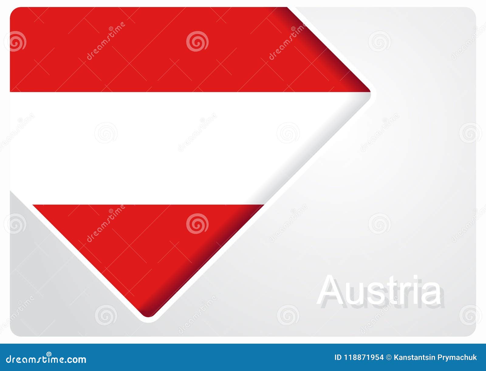 Austrian Flag Design Background. Vector Illustration. Stock Vector ...