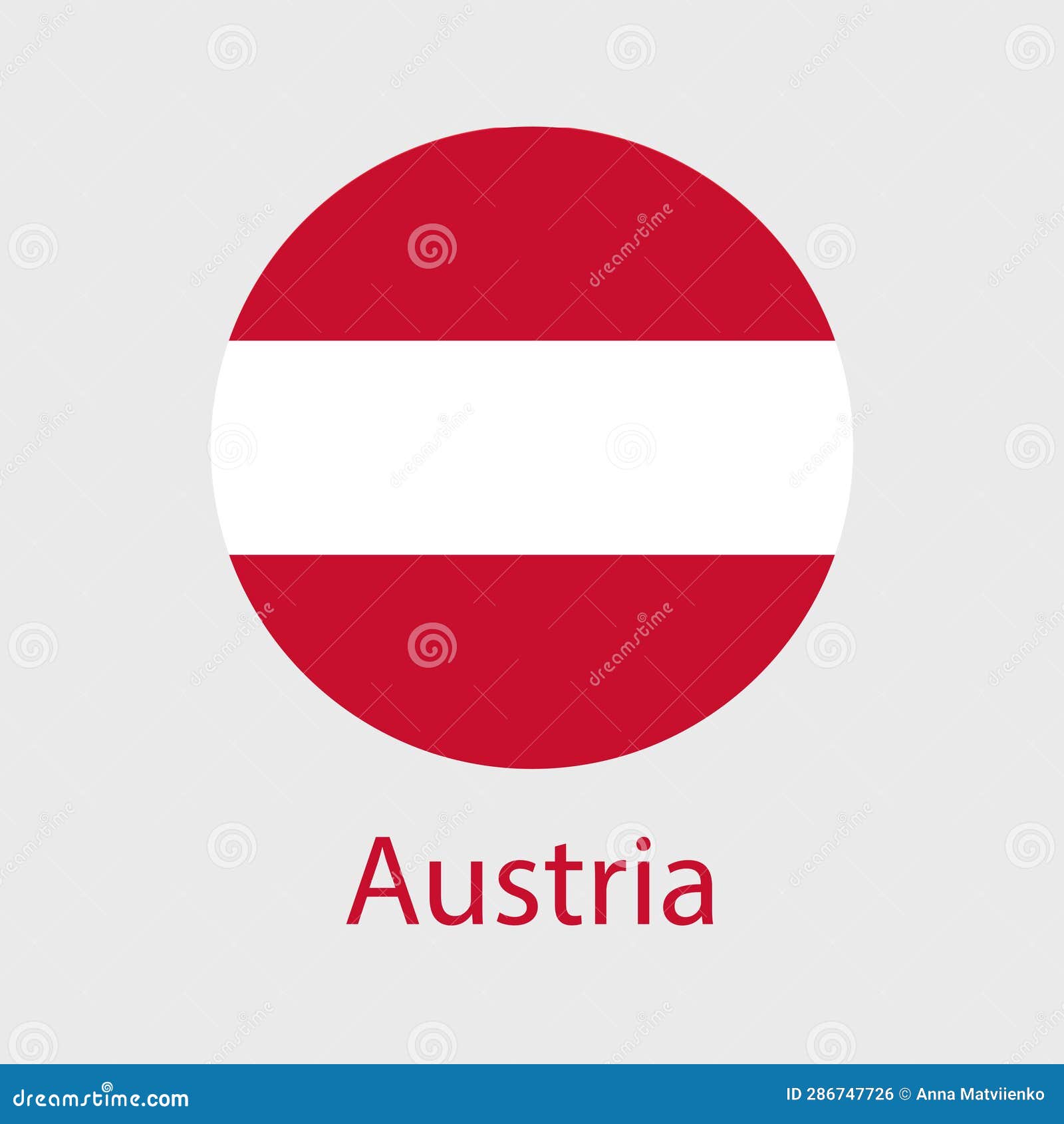 Austrian flag vector icon stock vector. Illustration of state - 286747726