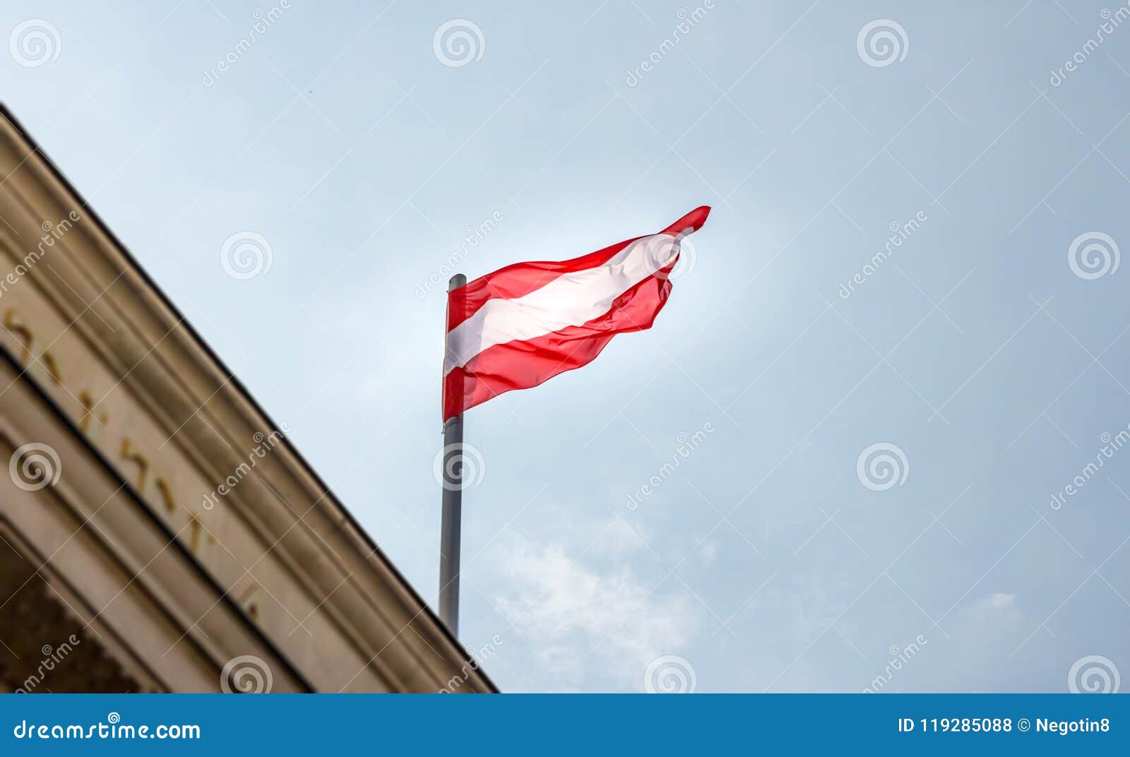 Austrian Flag stock photo. Image of flag, wave, nationality - 119285088