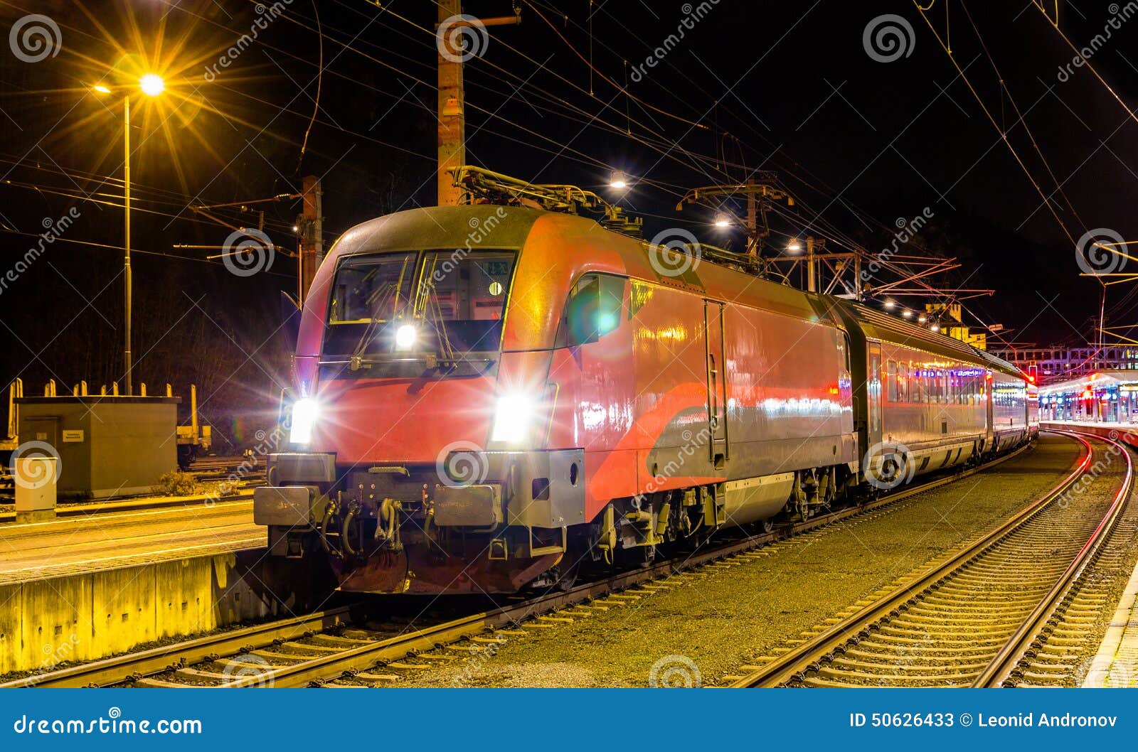 Austrian High-speed Train, Feldkirch Station Stock Image - Image of ...