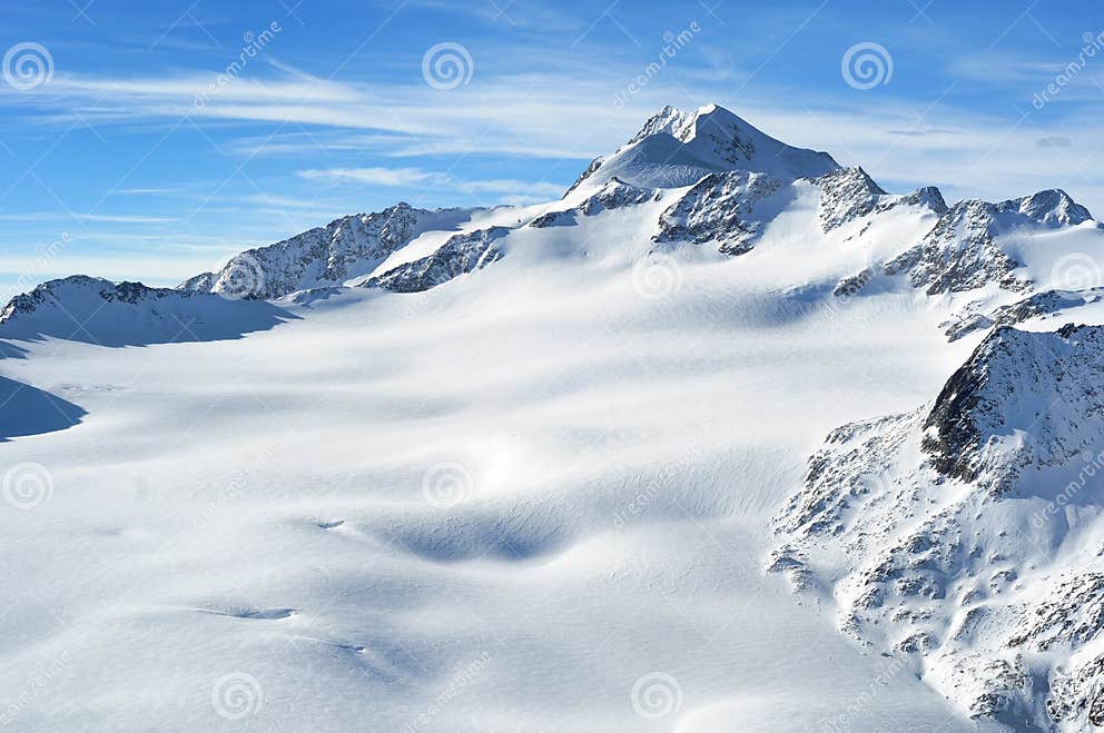 Austrian Highest Mountain Wildspitze 3776m. Stock Photo - Image of hike ...