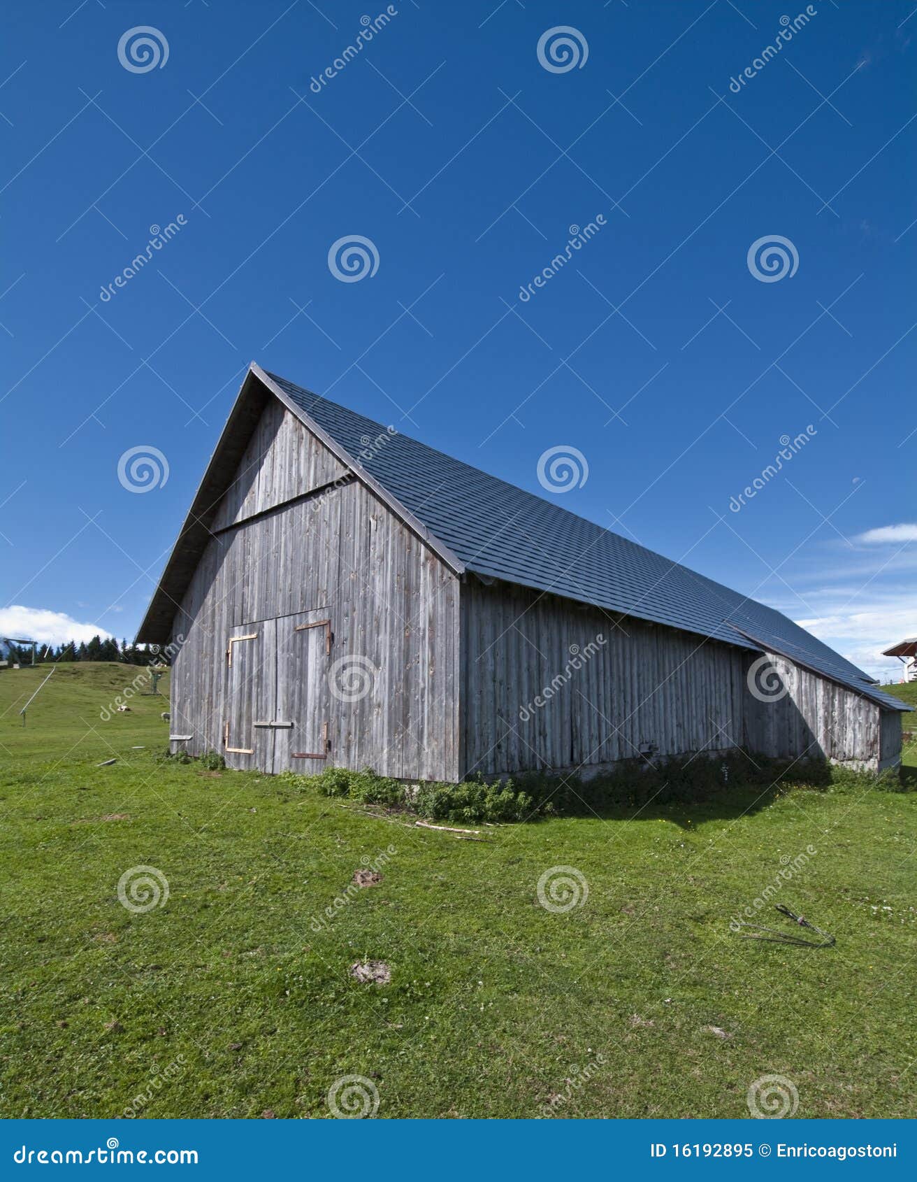 Austrian Hut stock image. Image of meadow, house, hill - 16192895