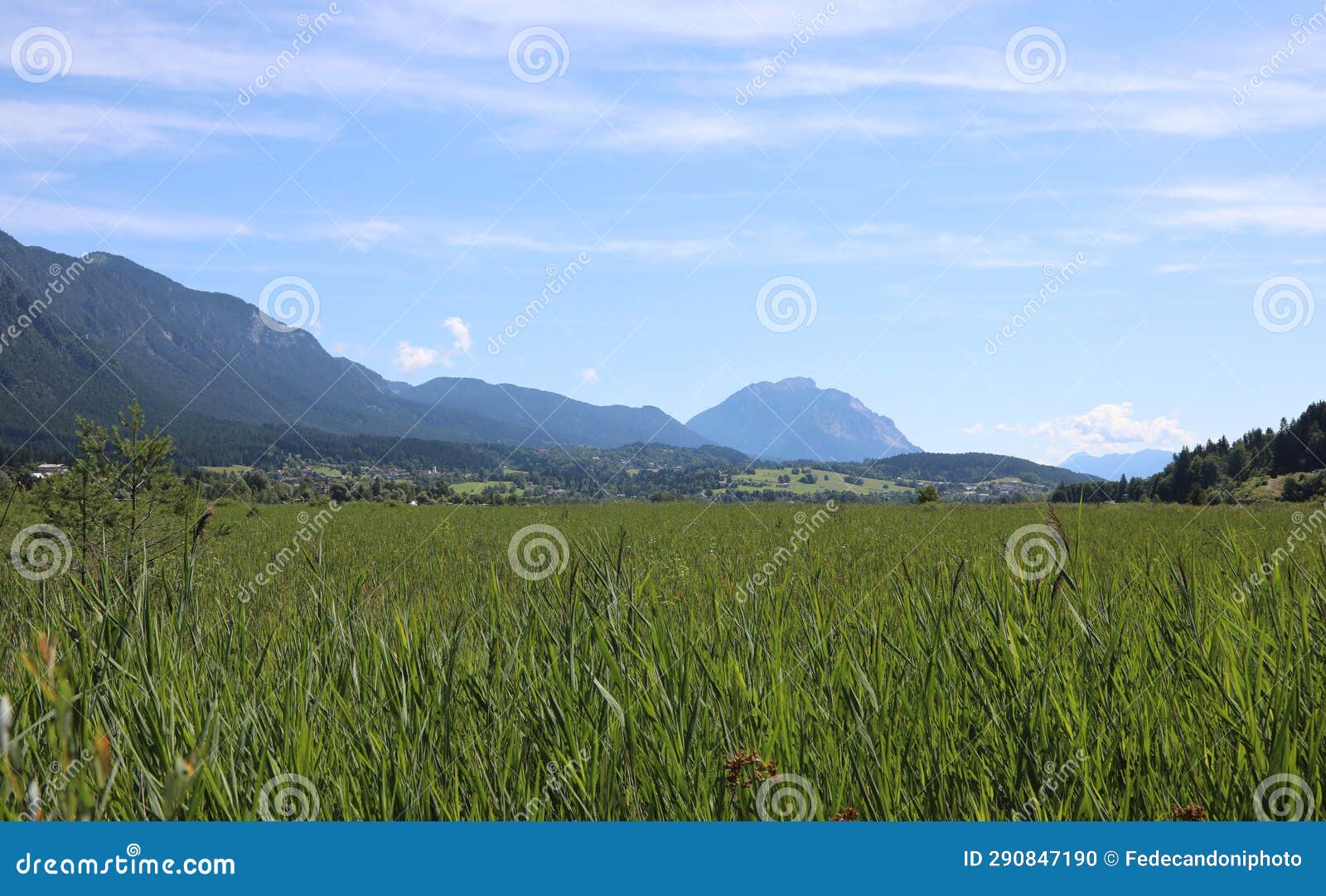 Austrian Landscape of European Alps and Valley Stock Photo - Image of ...