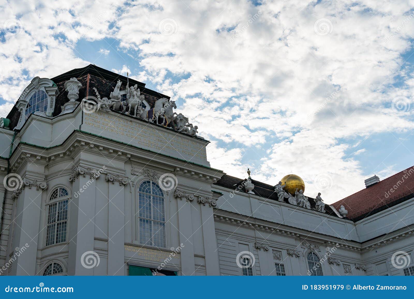 Austrian National Library in Vienna Wien, Austria. Stock Image - Image ...