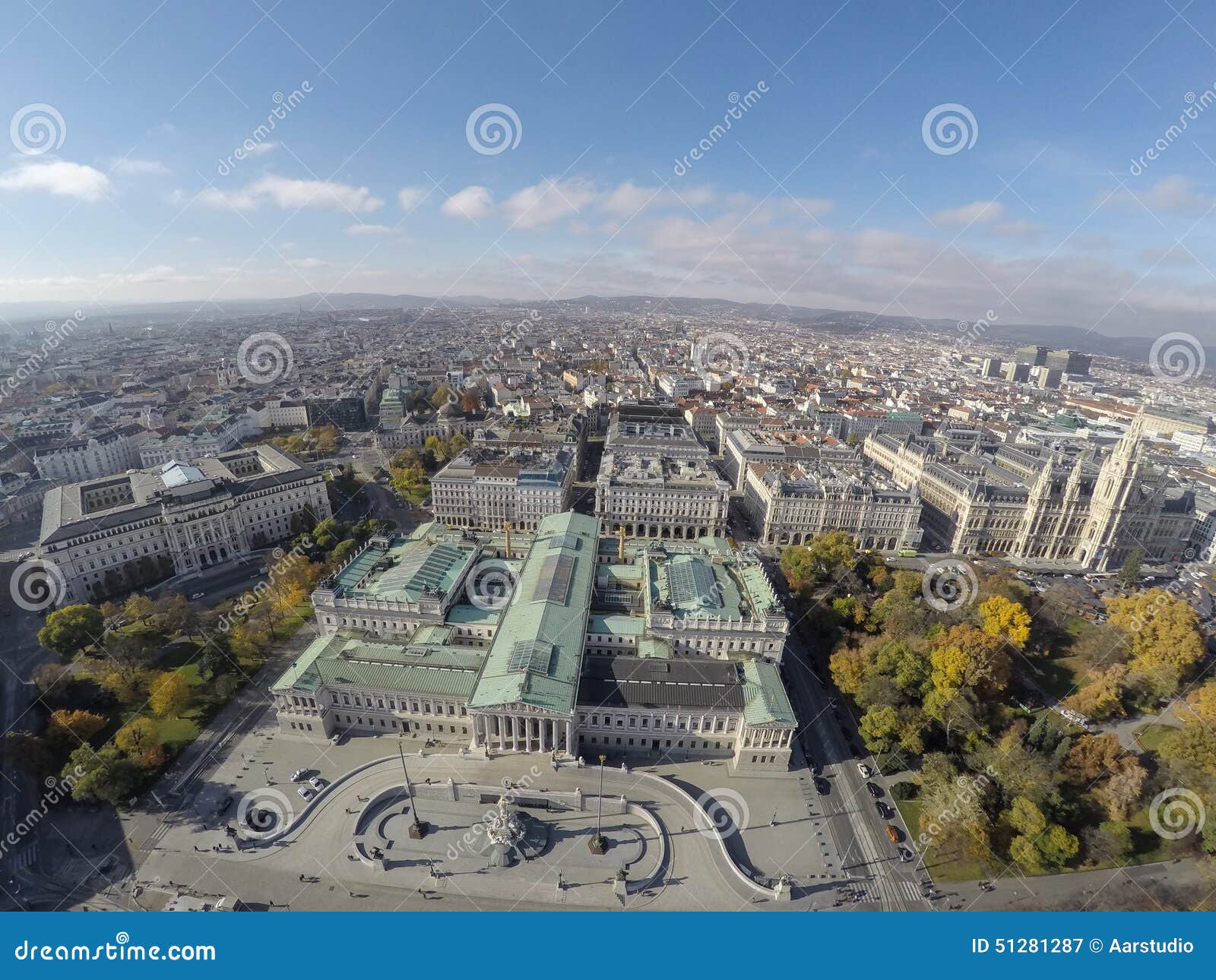 Austrian Parliament in Vienna Stock Image - Image of classical ...