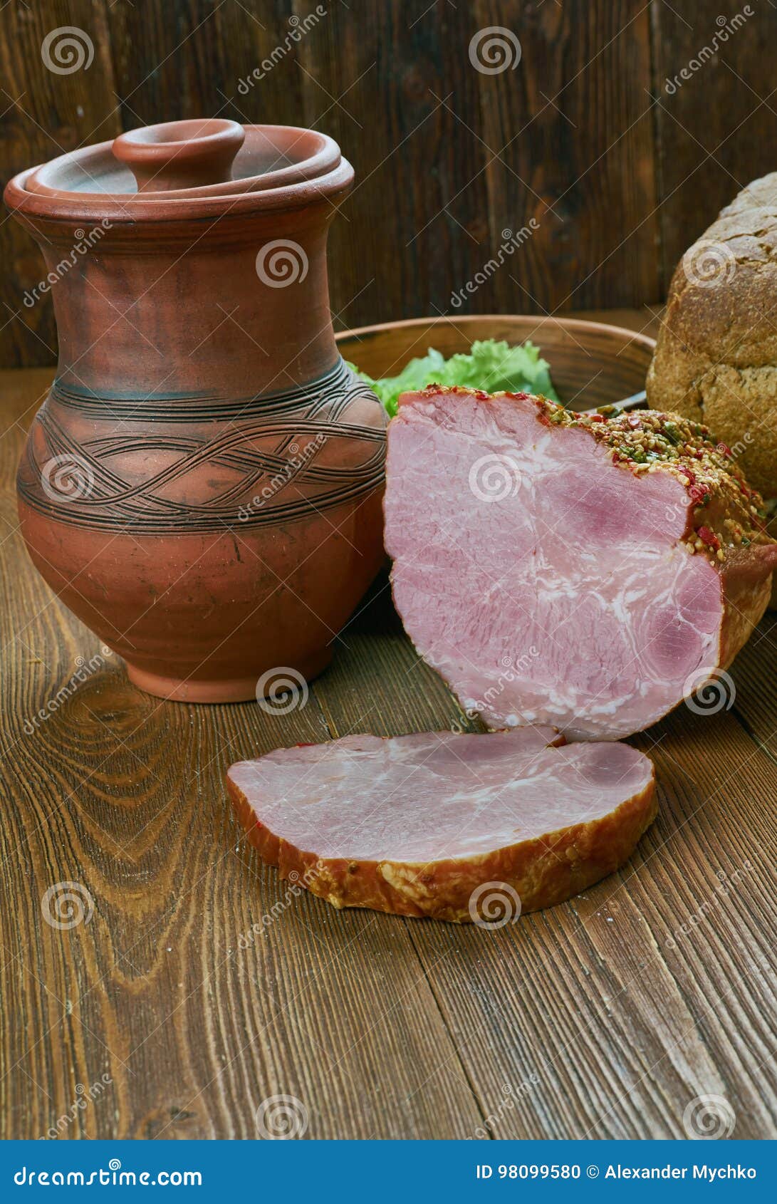 Austrian Selchfleisch stock photo. Image of geselchtes - 98099580