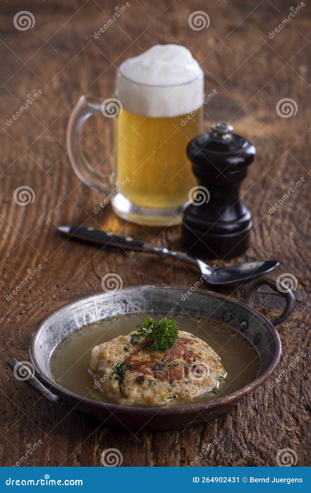 Austrian soup stock image. Image of copper, dumplings - 264902431