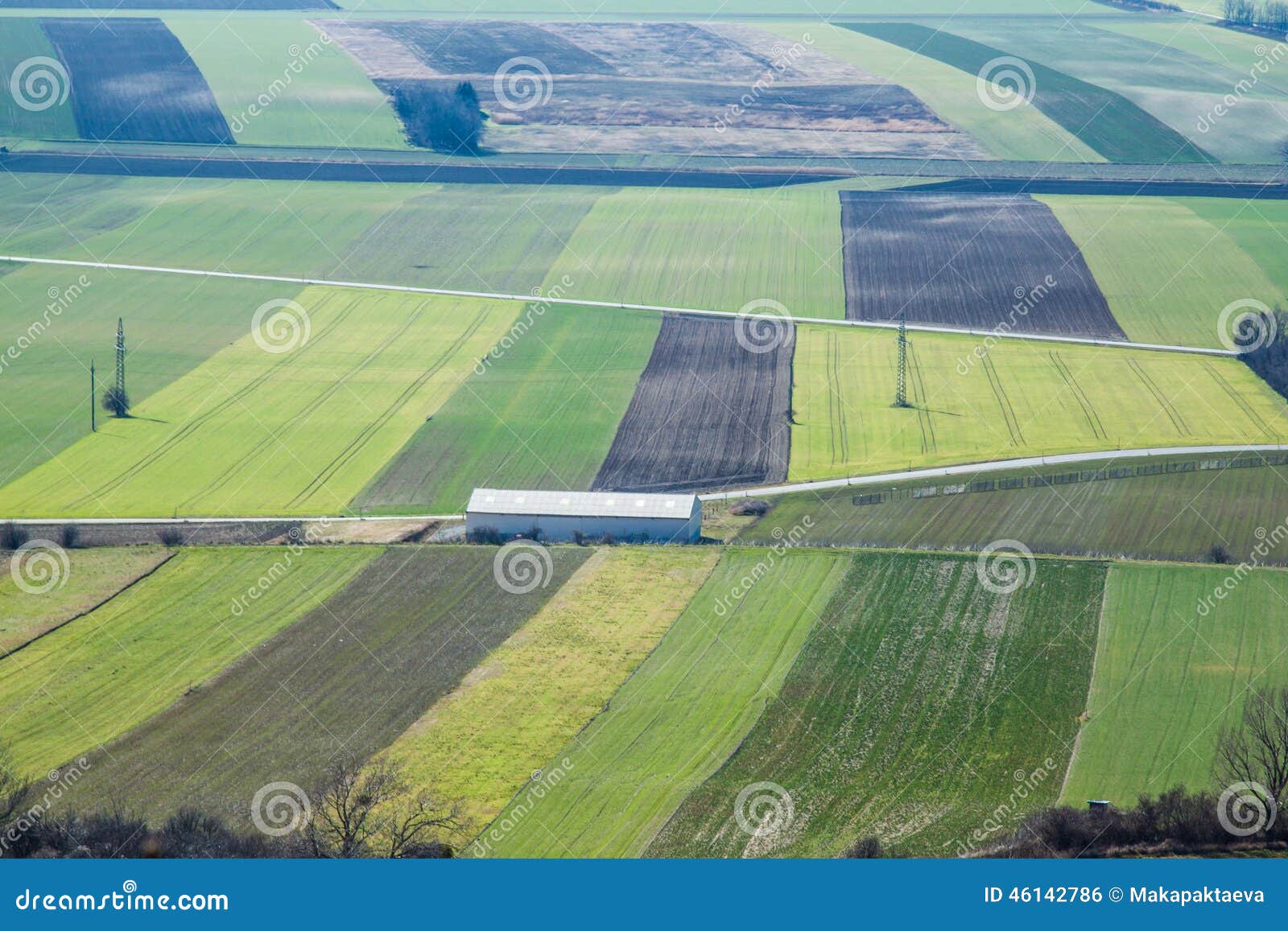 Austrian spring fields stock photo. Image of backgrounds - 46142786