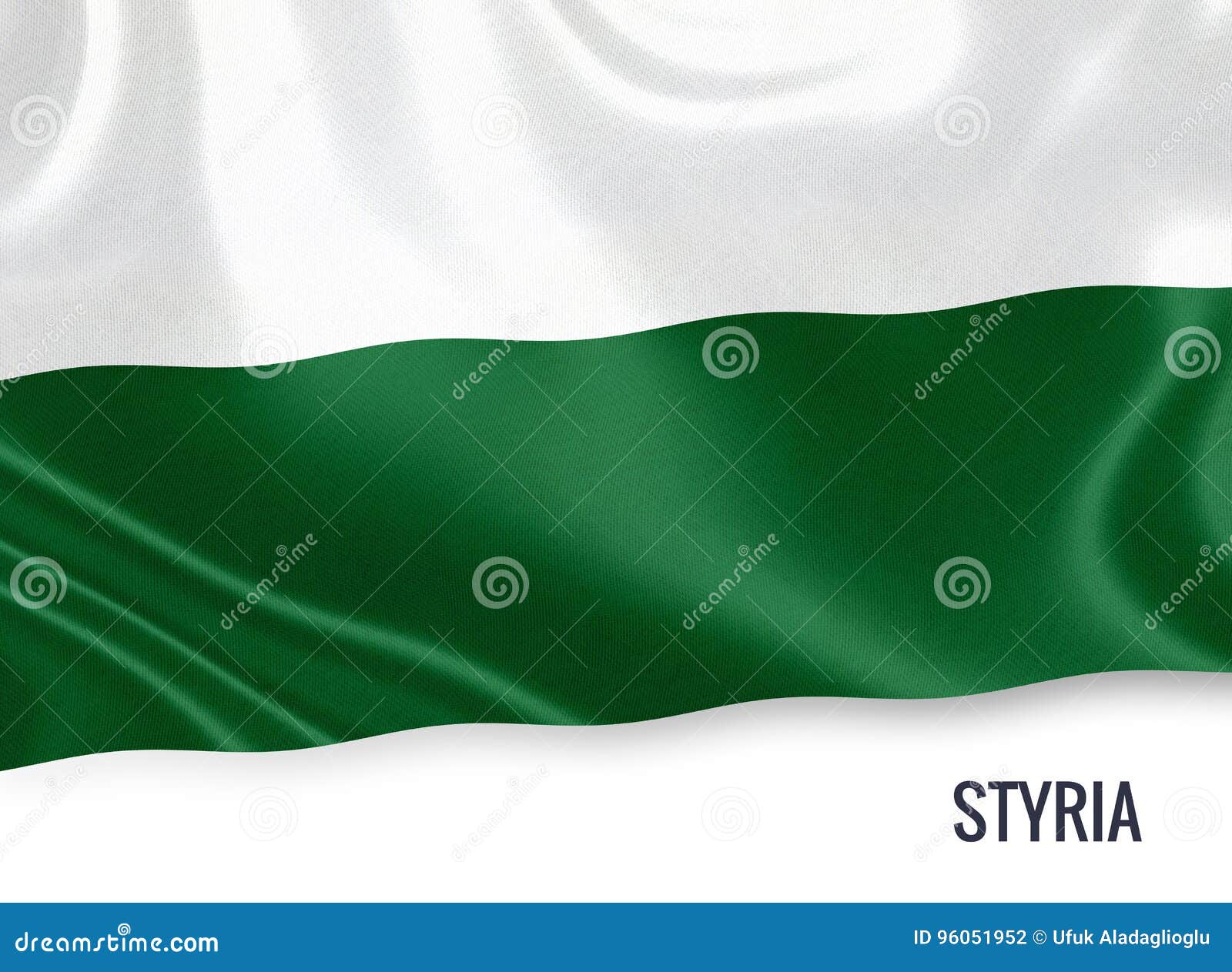 Styria Flag Waving Vector Illustration On White Background. States Flag ...