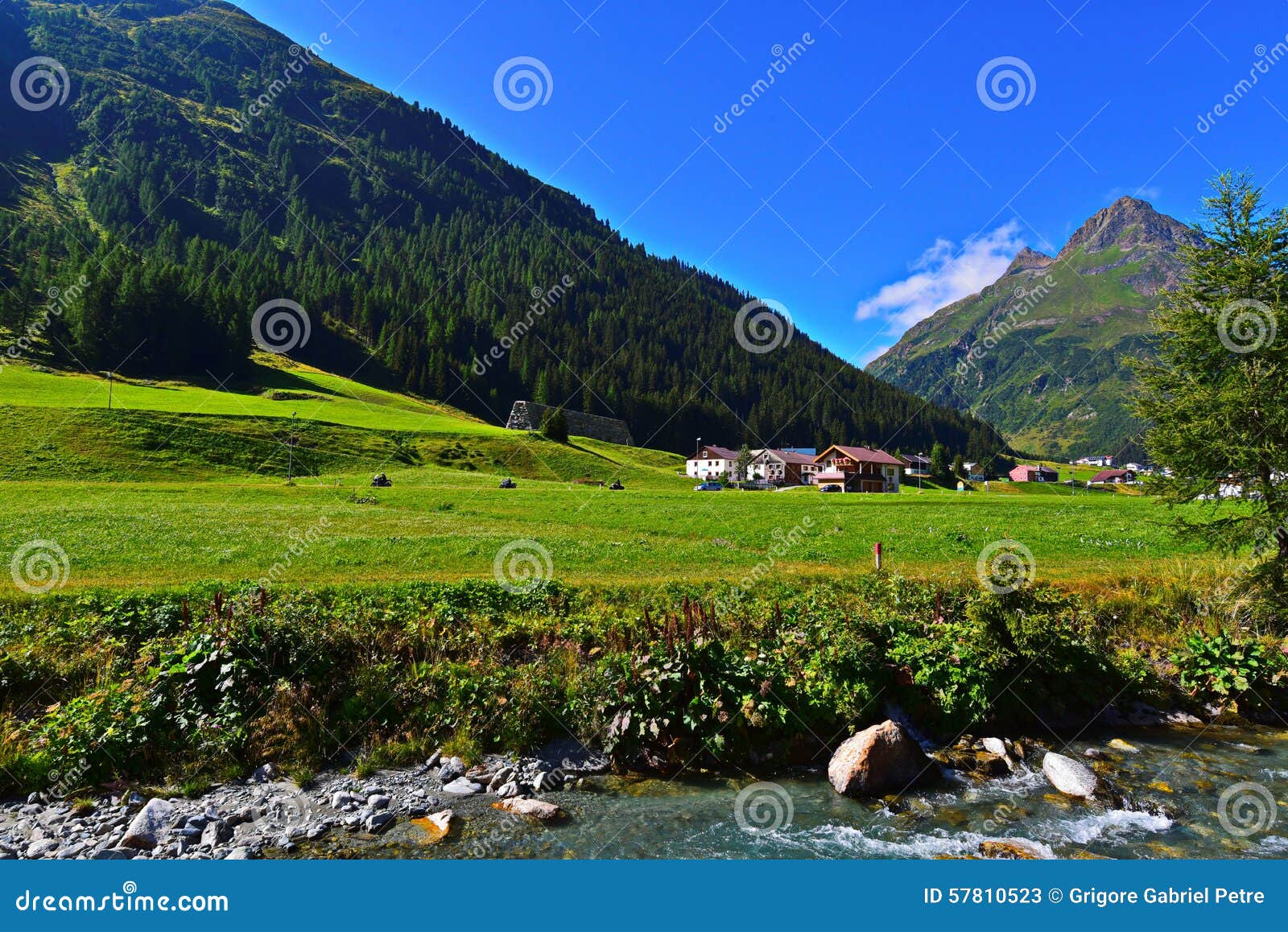 Austrian Tyrol Wonderful Image of Summer Stock Image - Image of ...