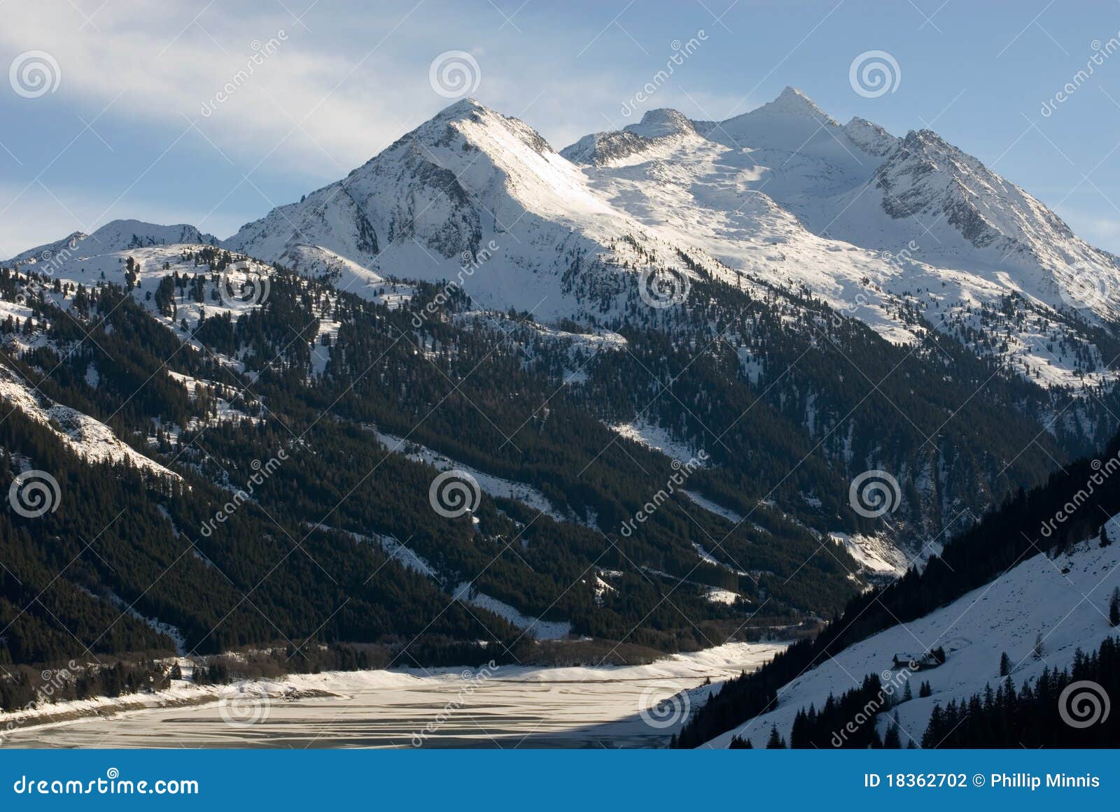 An Austrian Winter Scene stock photo. Image of scenery - 18362702