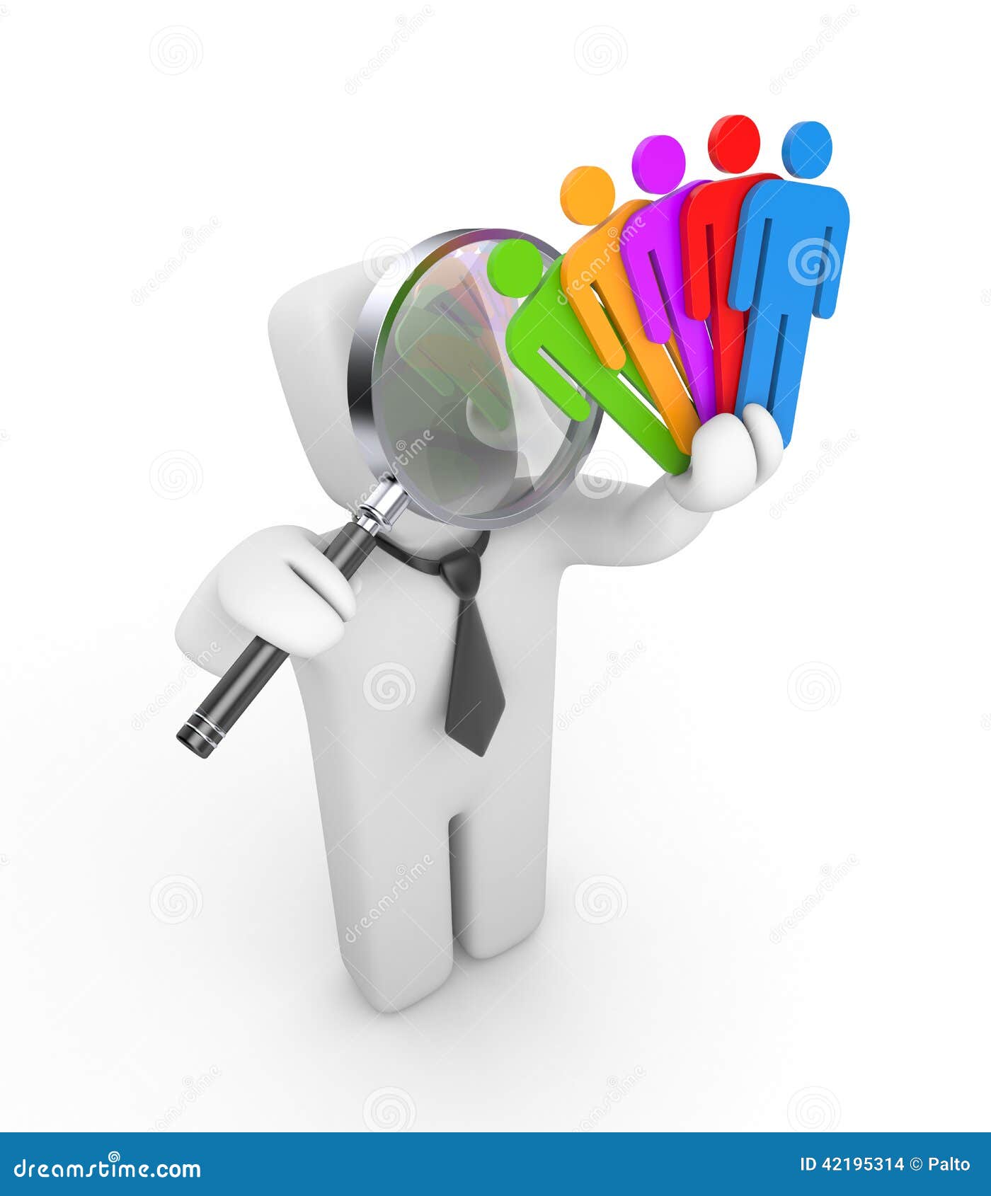 Auswahl des Personals stock abbildung. Illustration von glas - 42195314