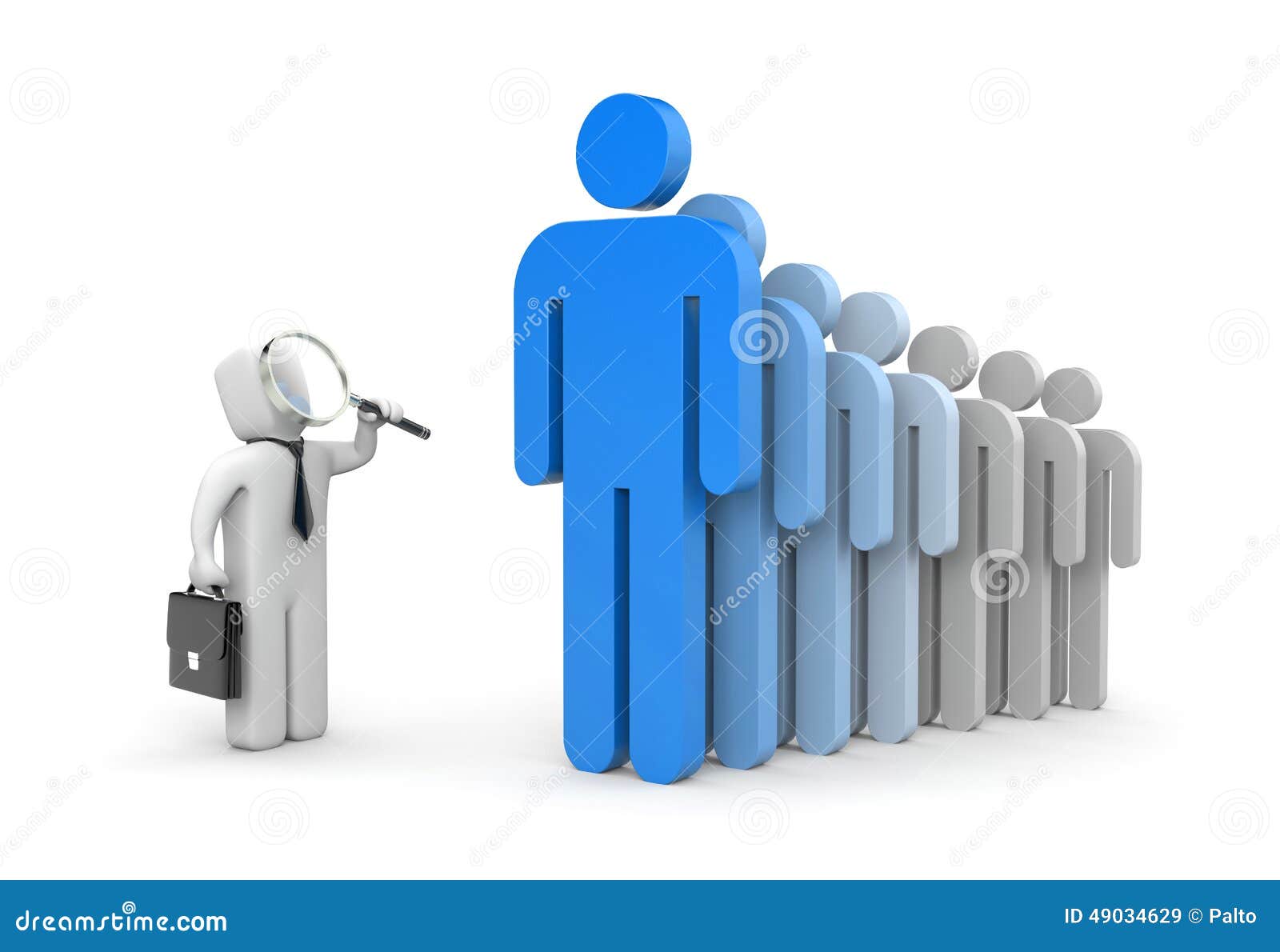 Auswahl des Personals stock abbildung. Illustration von kontrolle ...