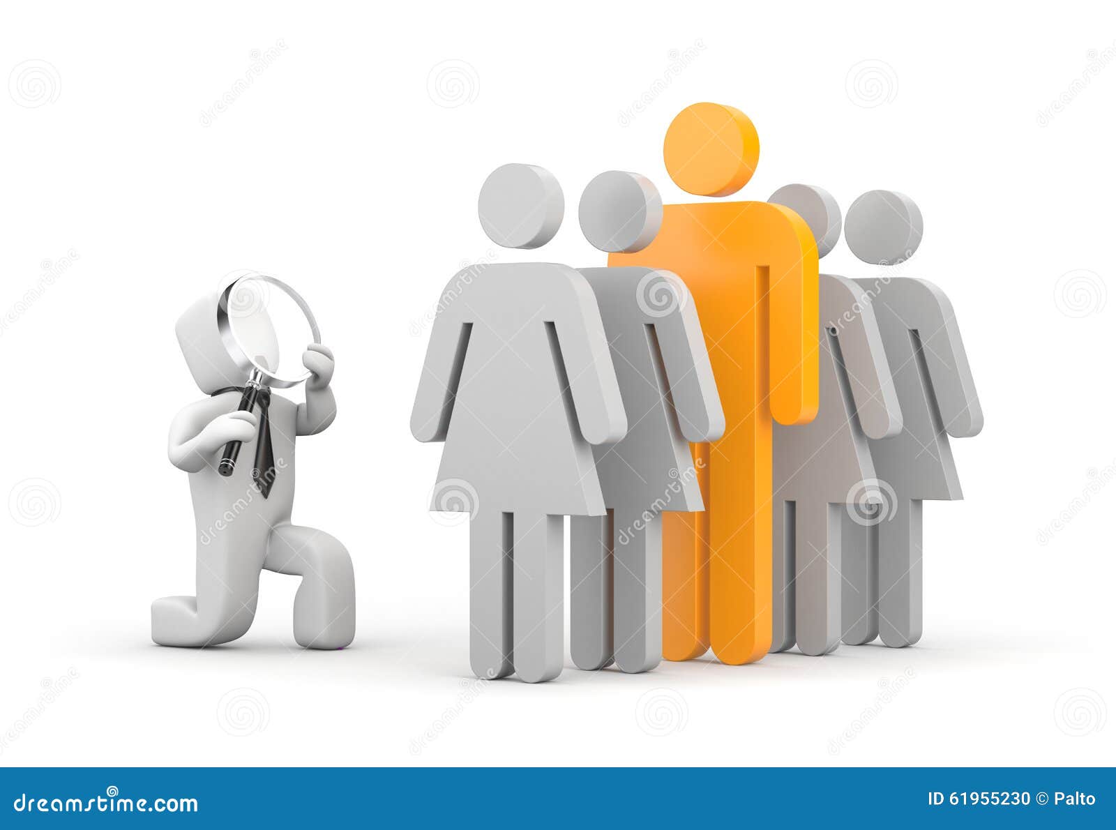 Auswahl des Personals stock abbildung. Illustration von wählen - 61955230