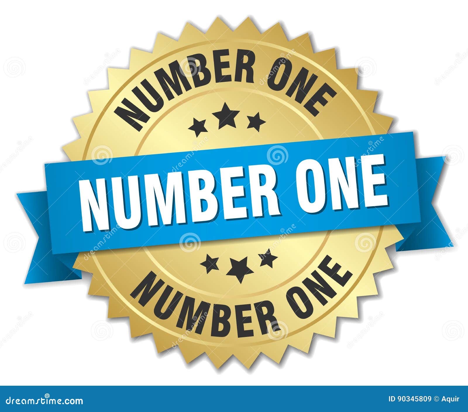 Ausweis Des Nummer Eins 3d Gold Vektor Abbildung - Illustration von ...