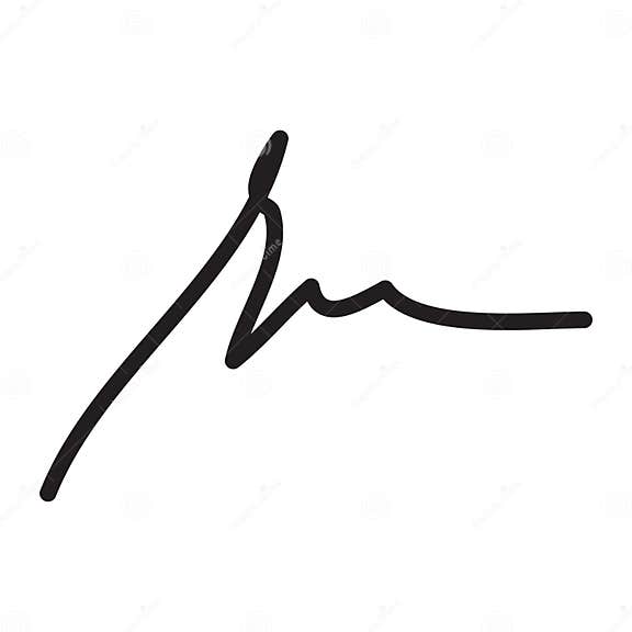 Autógrafo ilustração do vetor. Ilustração de idéia, forma - 99633667