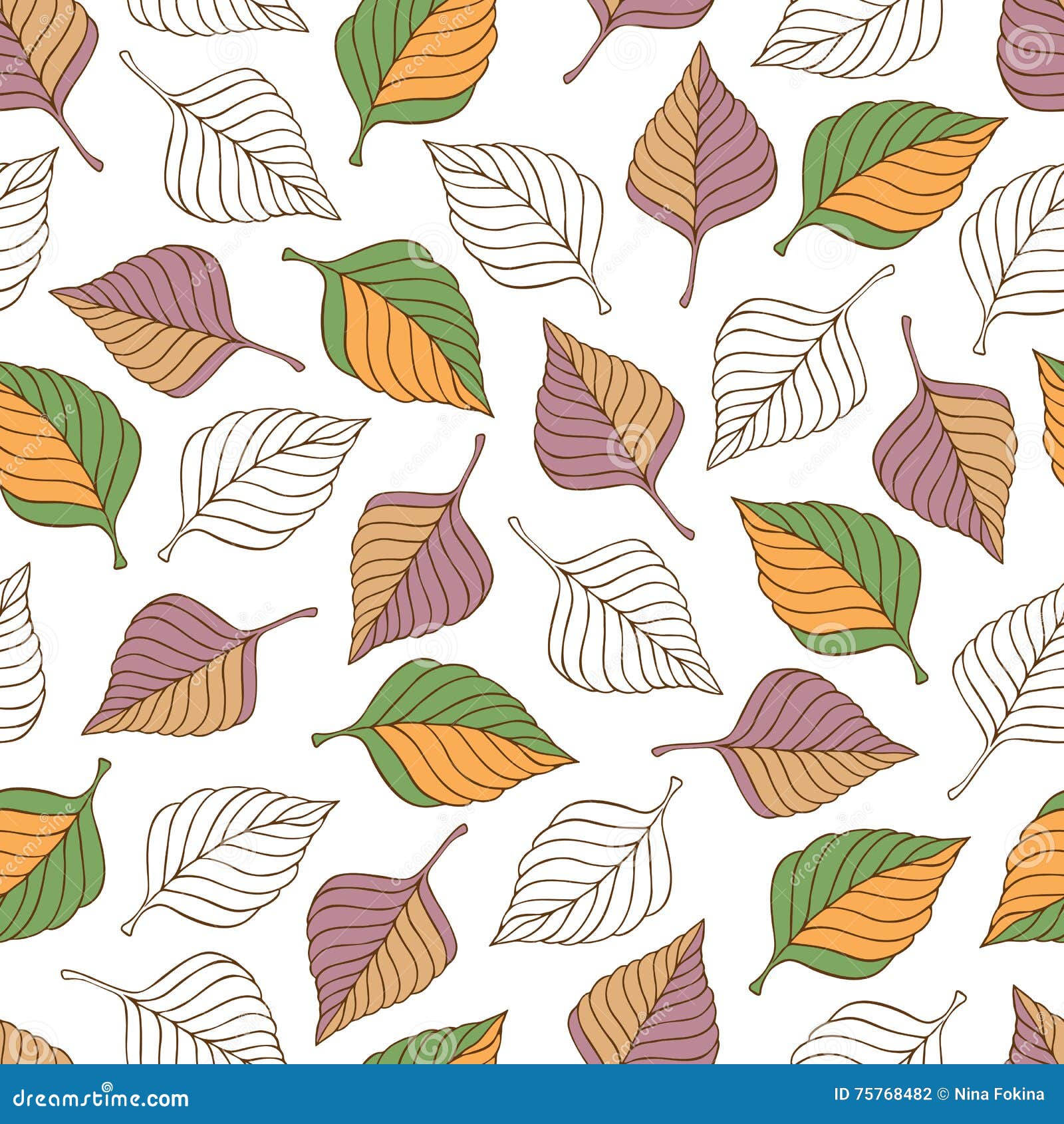 Aut leaves collect-01 stock vector. Illustration of falling - 75768482