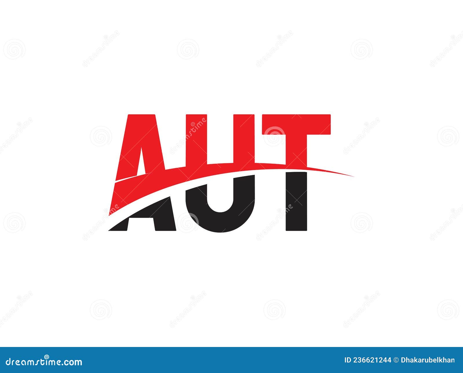 AUT Letter Initial Logo Design Vector Illustration Stock Vector ...