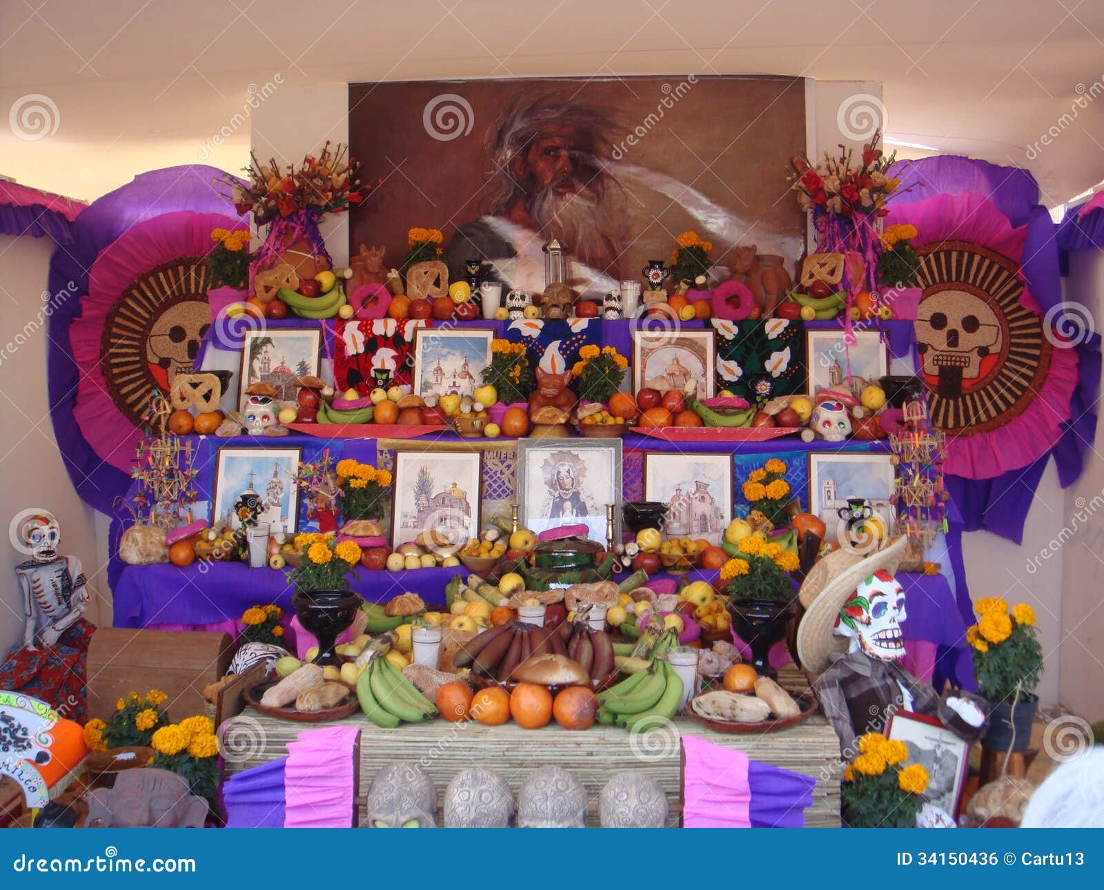 Autel photo éditorial. Image of mexique, célèbre, crâne - 34150436