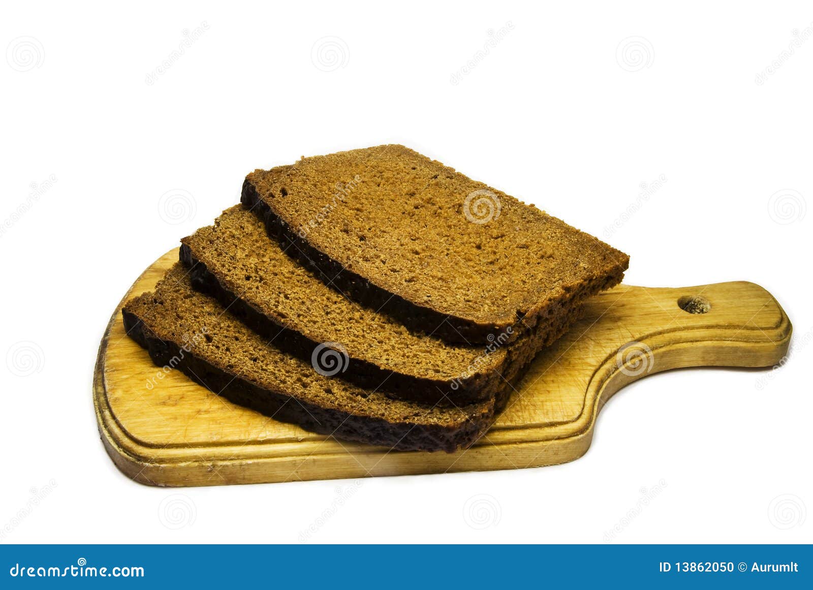 Autentic Lithuanian Rye-Bread Stock Photo - Image of cutting, white ...