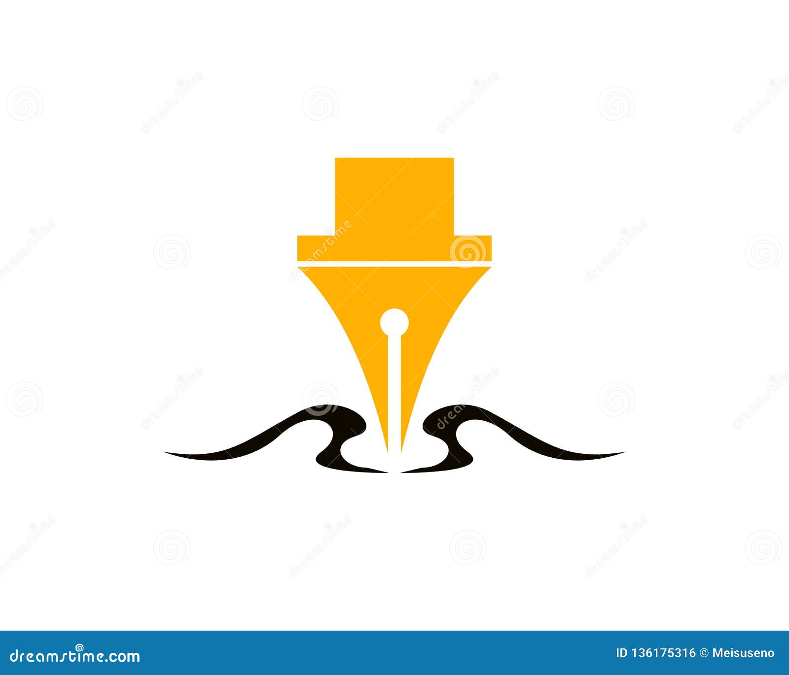 Auteur Logo Template Design Vector Illustration de Vecteur ...