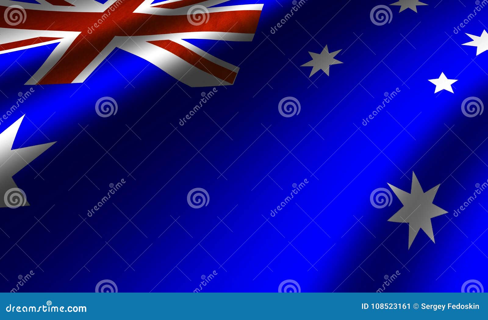 Authentic Australia flag stock illustration. Illustration of color ...
