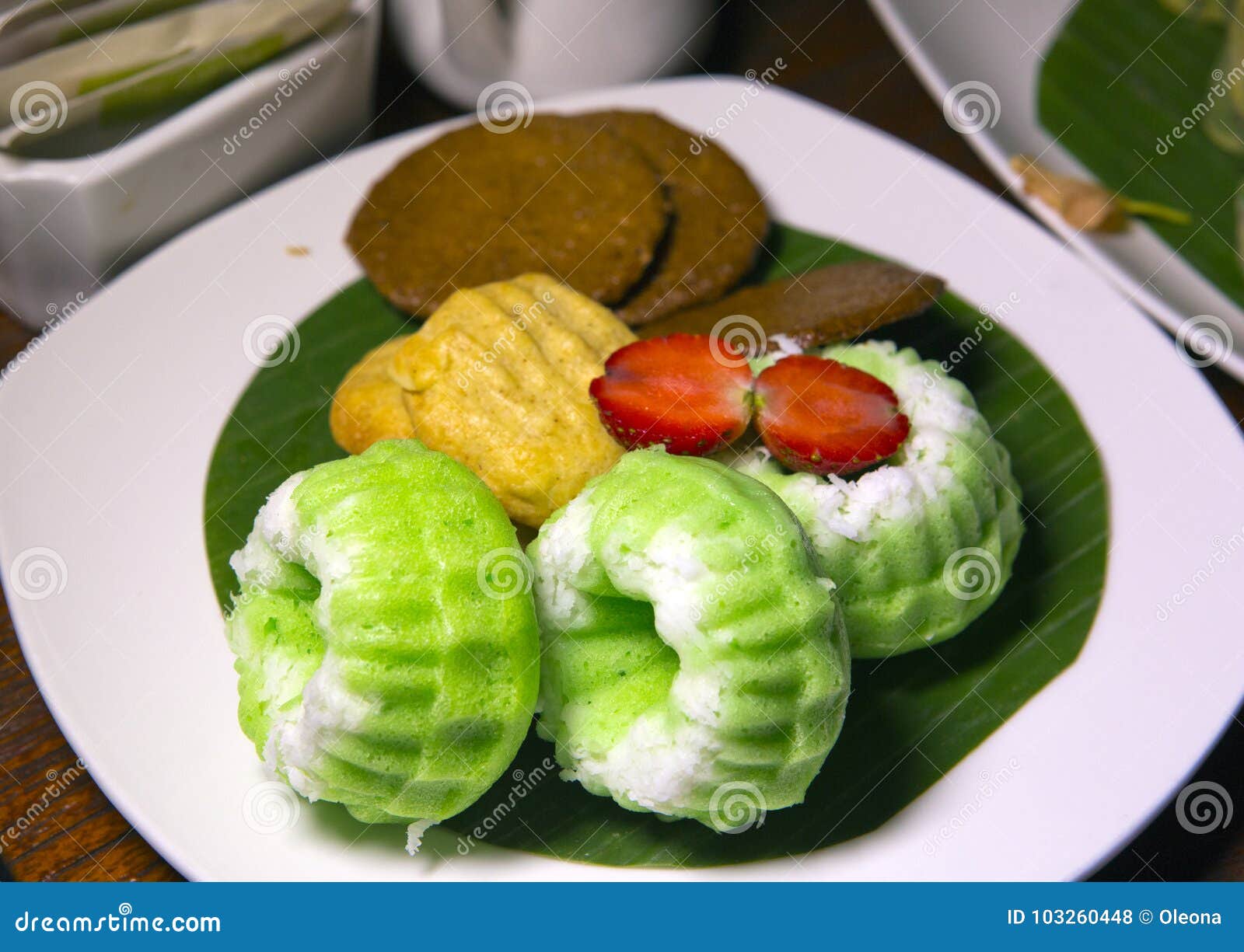 Authentic Bali Sweets from Rice Flour Stock Photo - Image of dish ...