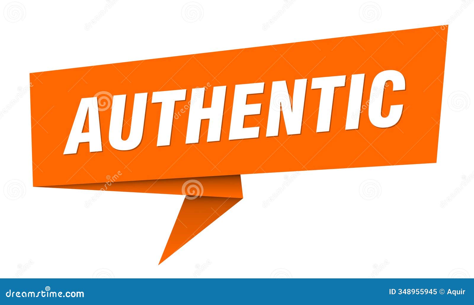 Authentic Banner. Authentic Speech Bubble, Label, Sticker, Sign ...