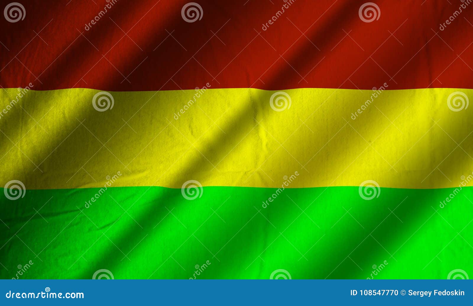 Authentic Bolivian flag stock illustration. Illustration of geography ...