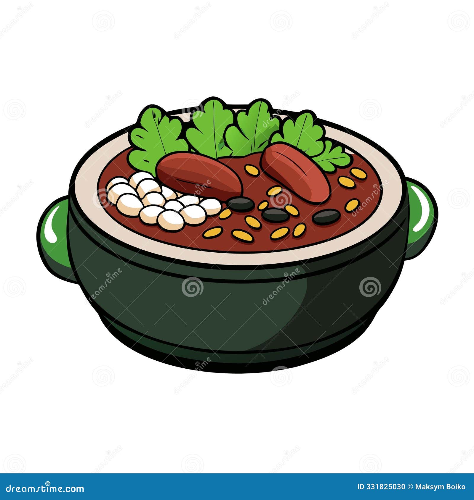 Authentic Brazilian Feijoada with Sausages, Rice, and Collard Greens ...