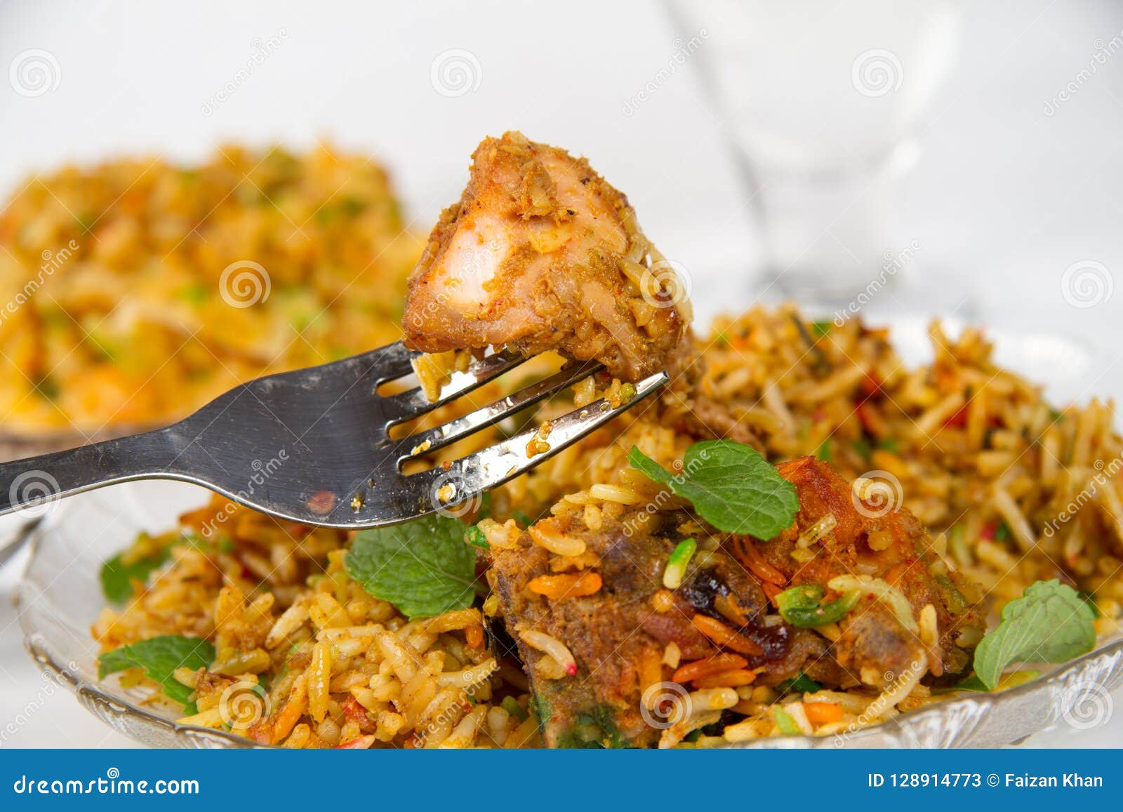 Authentic Chicken Biryani stock image. Image of biryani - 128914773
