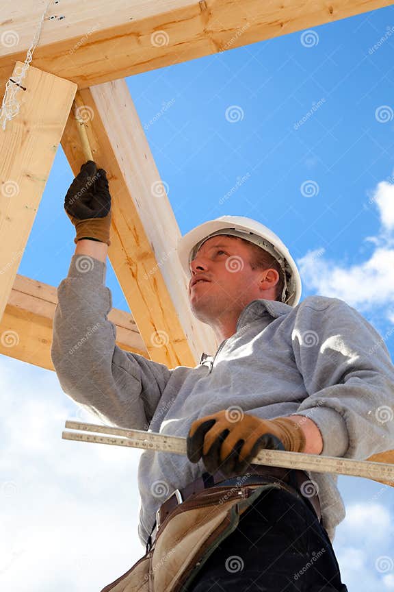 Authentic Construction Worker Stock Image - Image of making, handyman ...
