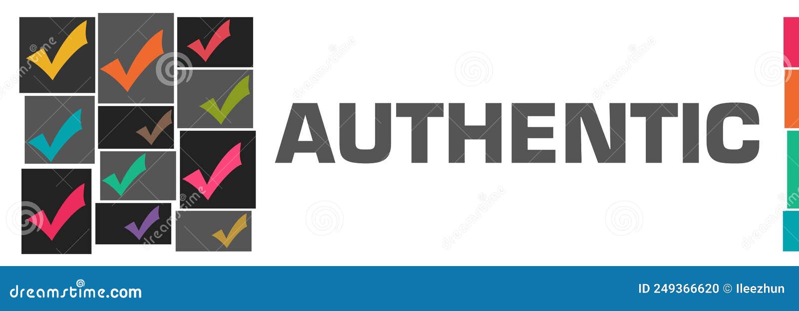 Authentic Dark Colorful Tick Marks Grid Left Stock Illustration ...