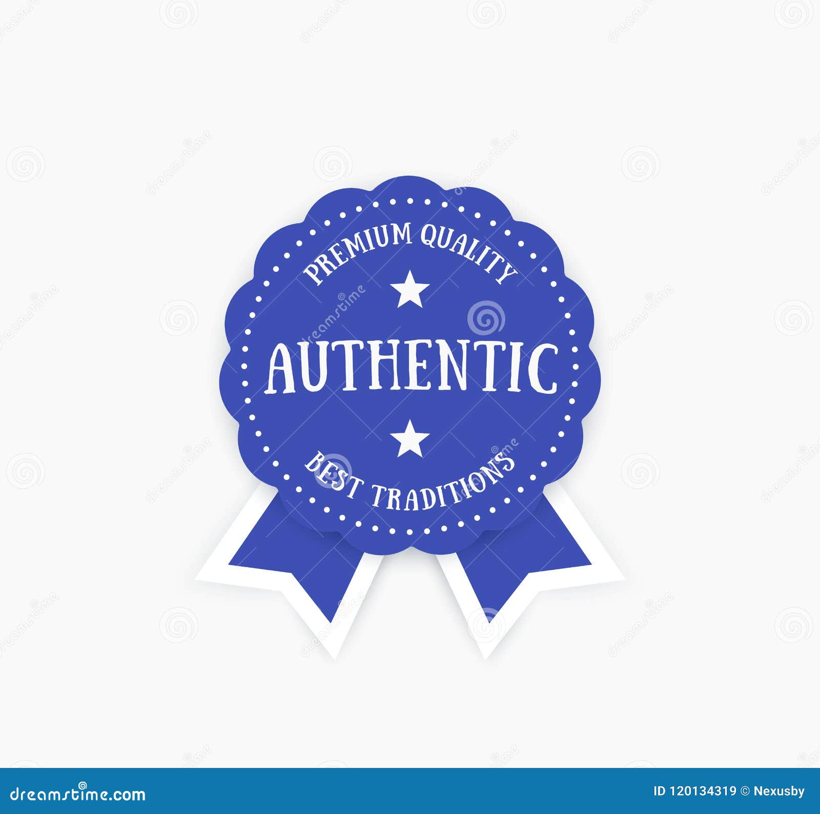 Authentic Emblem, Vector Badge Stock Vector - Illustration of element ...