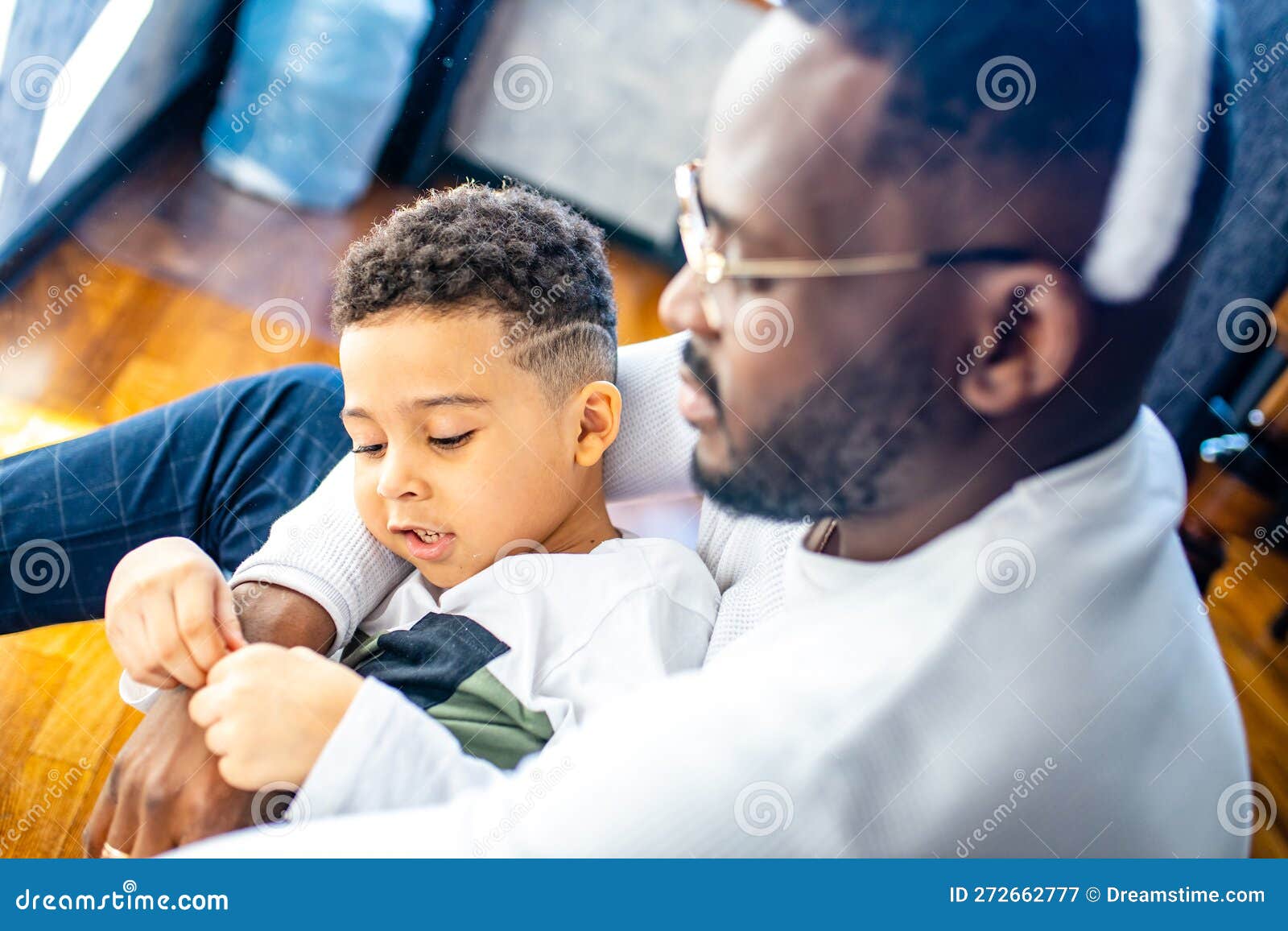 Authentic Ethnic Multicultural People in Living Room Day Sunlight Stock ...