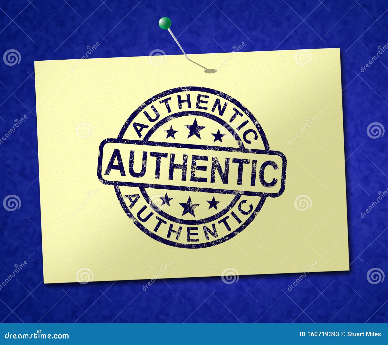 Authentic or Genuine Product Concept Icon Representing Real Things - 3d ...