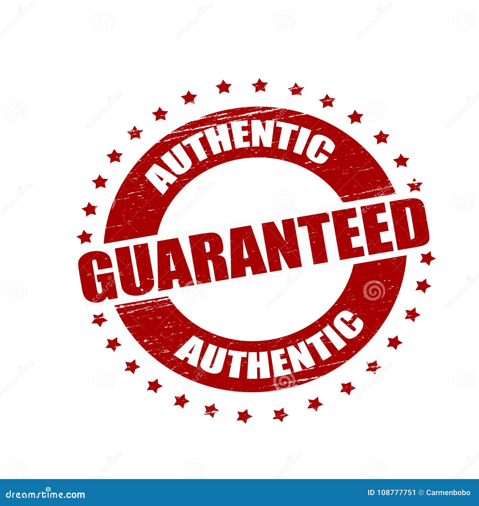 Authentic guaranteed stock illustration. Illustration of rectangular ...